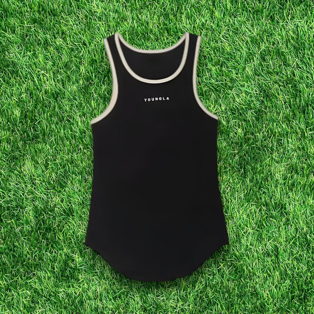 Black Youngla tank top/ gym vest Size M #youngla... | Depop
