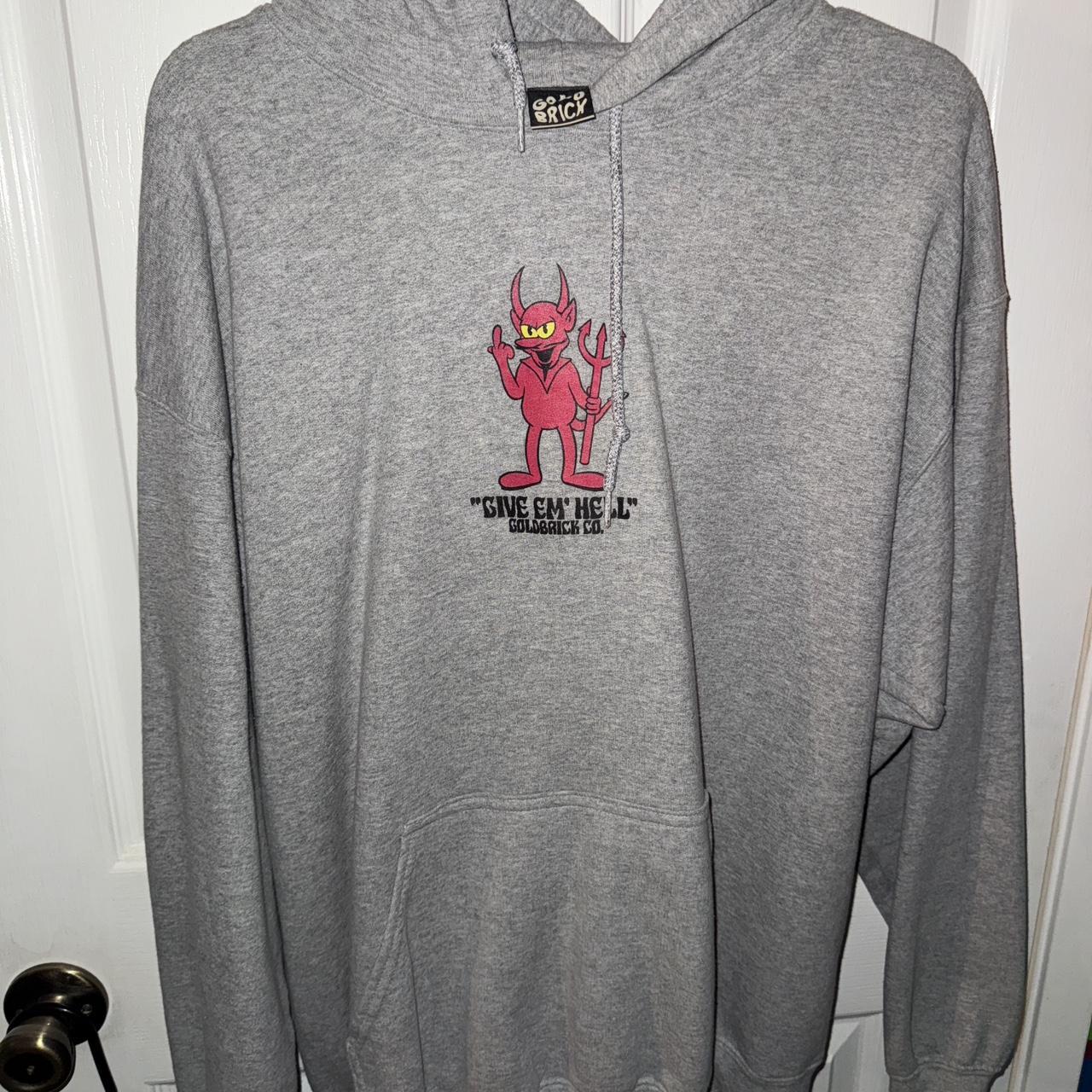 Goldbrick devil hoodie - Depop