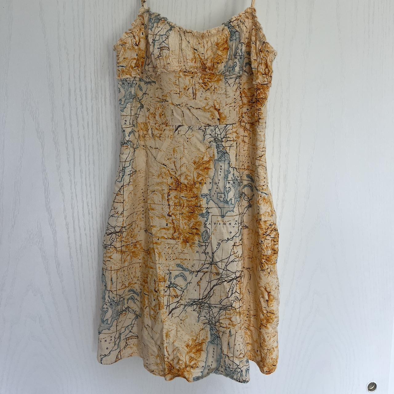 urban outfitters map dress, size small, only worn a... - Depop
