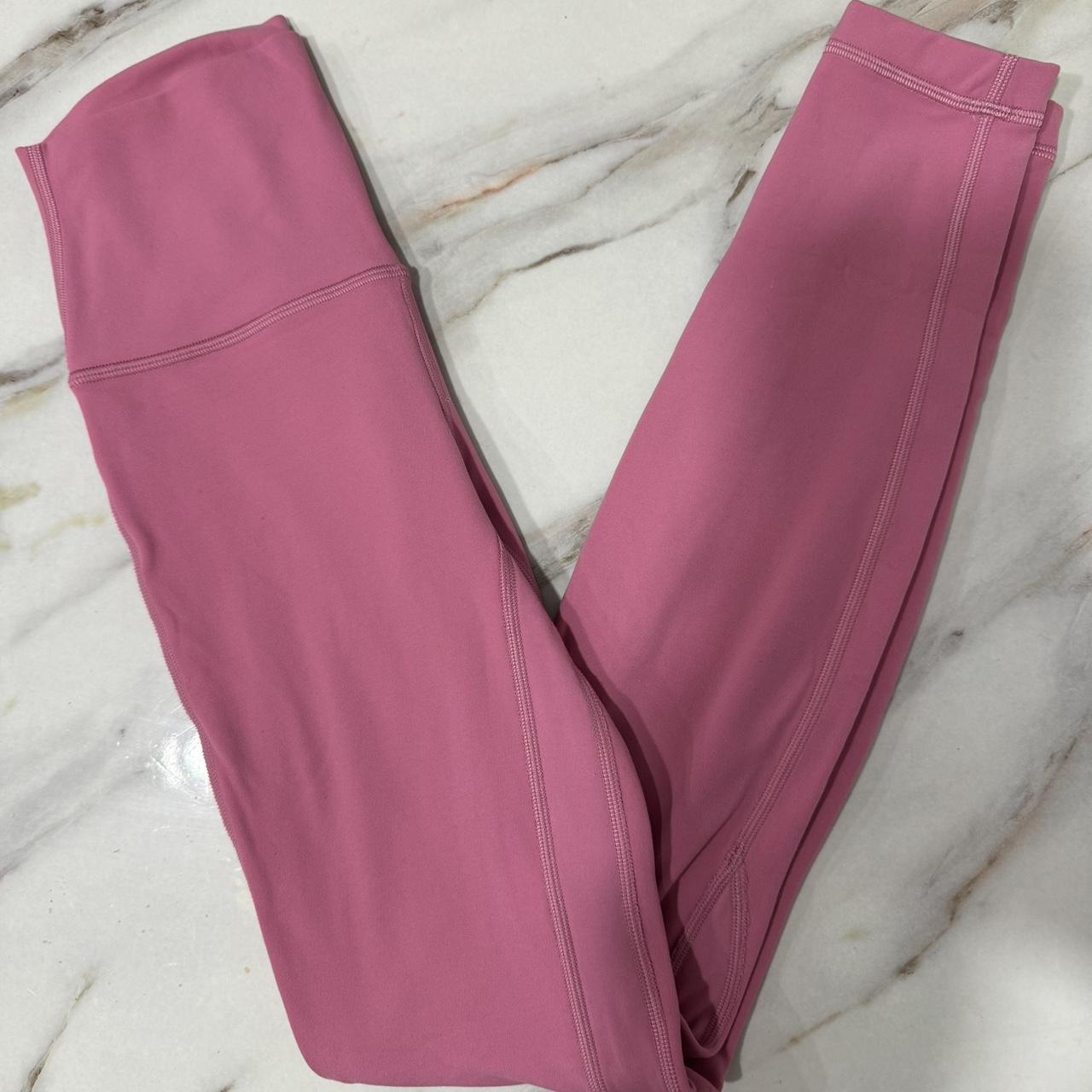 Pink high waisted, Lululemon Align leggings Only... - Depop