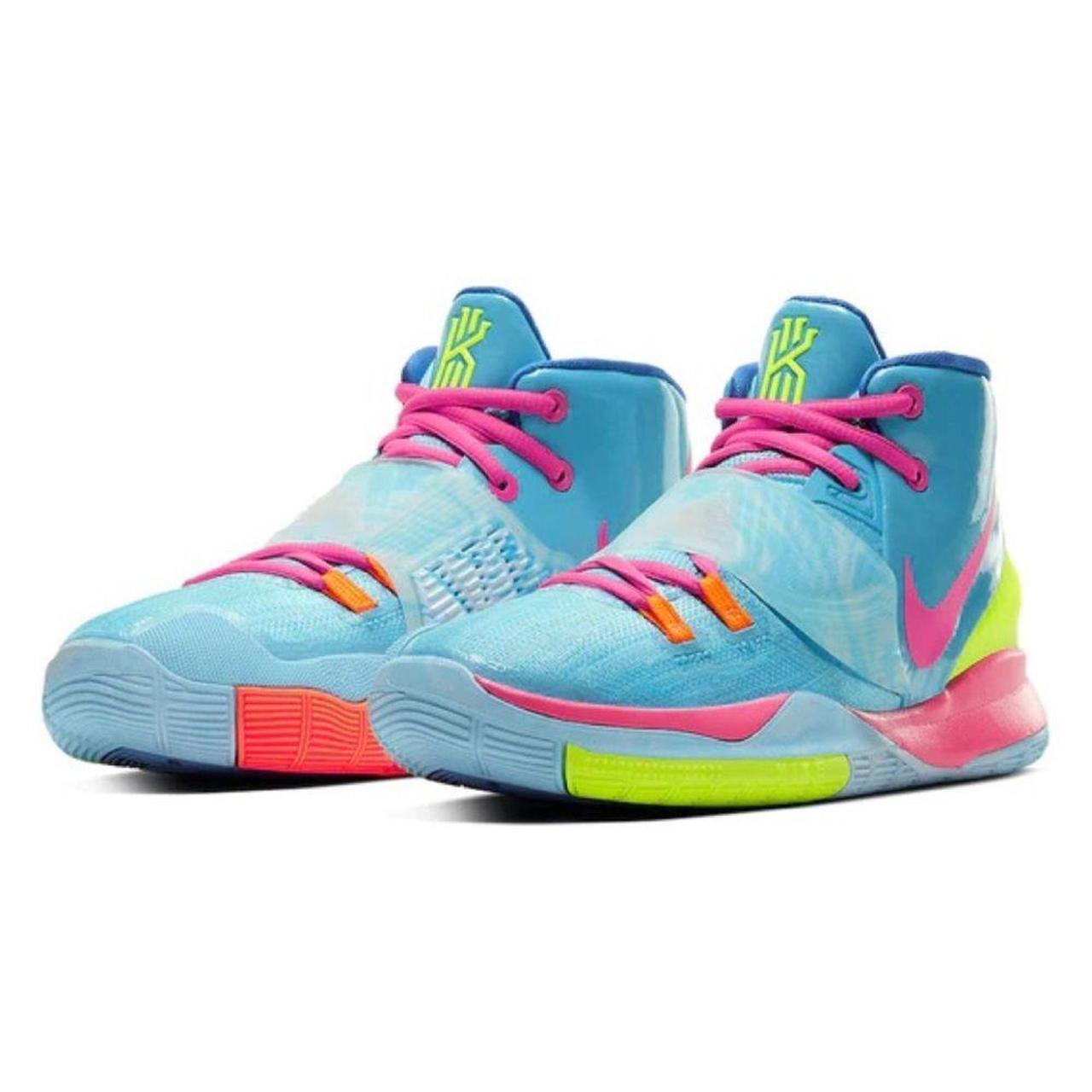 Nike Blue Kyrie 6 GS 'Pool' Lace Up... - Depop