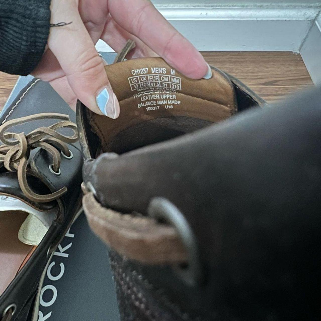 Rockport Nespresso Brown 'Perth' Boat Shoes Brand... - Depop