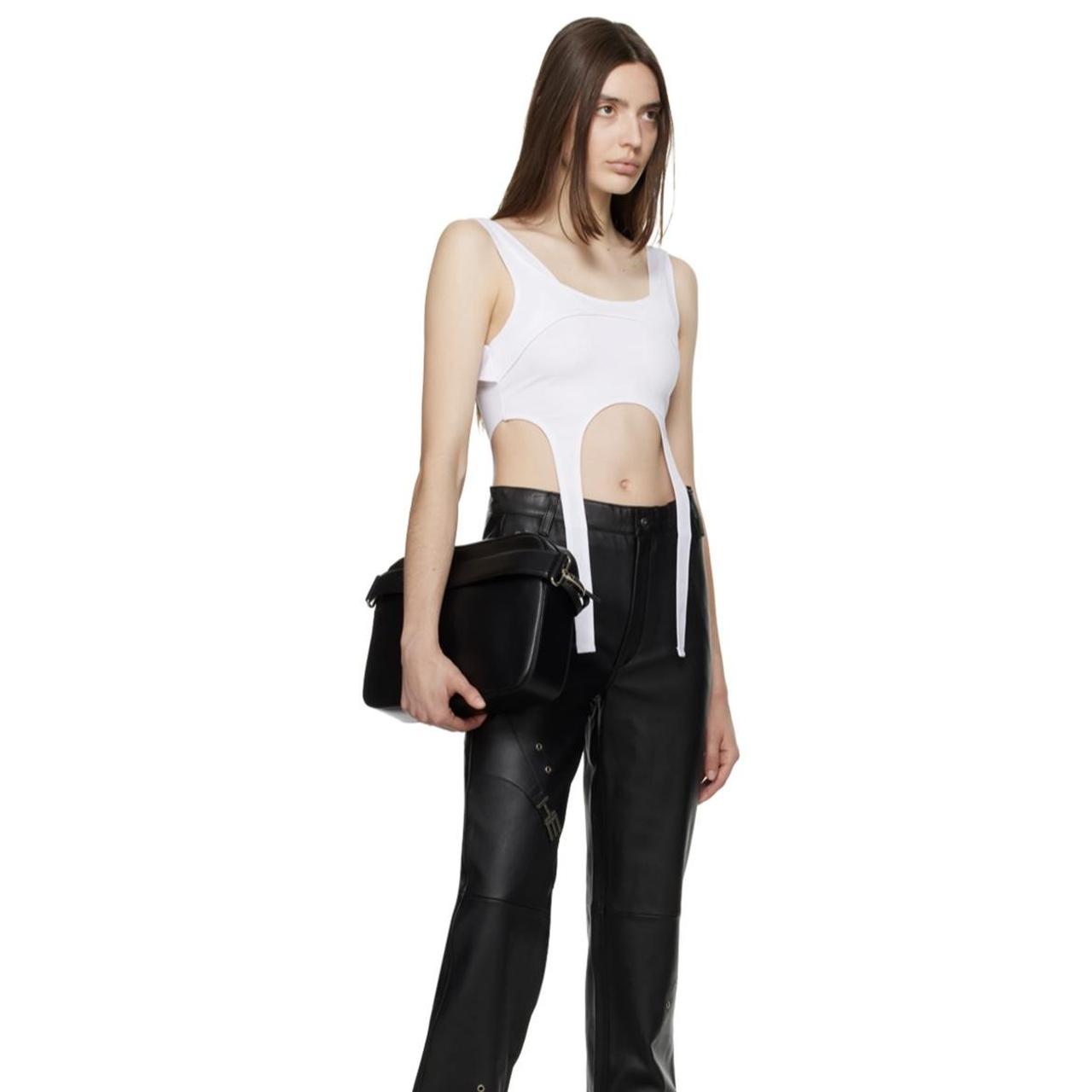 Heliot Emil White Harness Tank Top, size Large.... - Depop