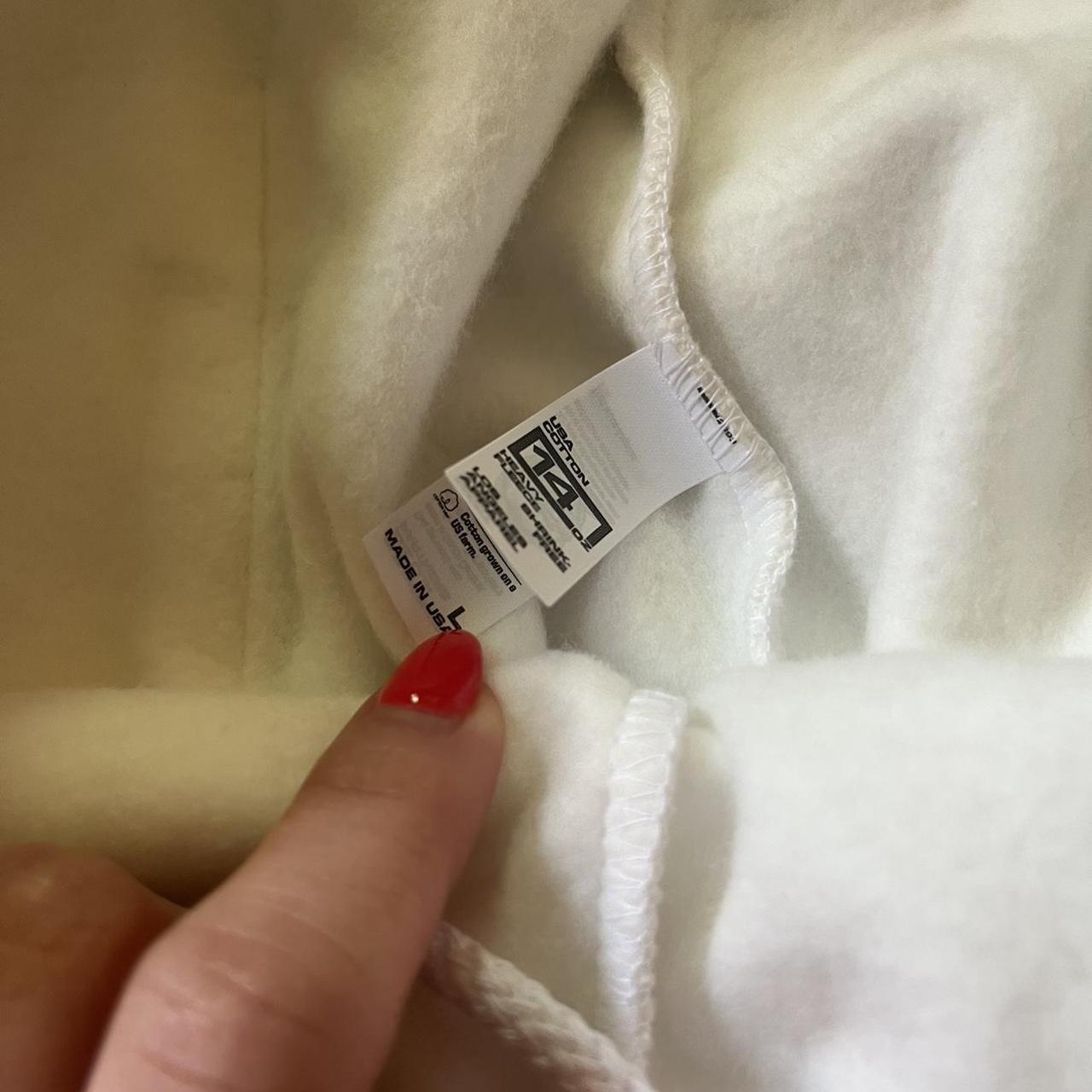 Los Angeles Apparel white sweat shorts 🪩 unisex size... - Depop