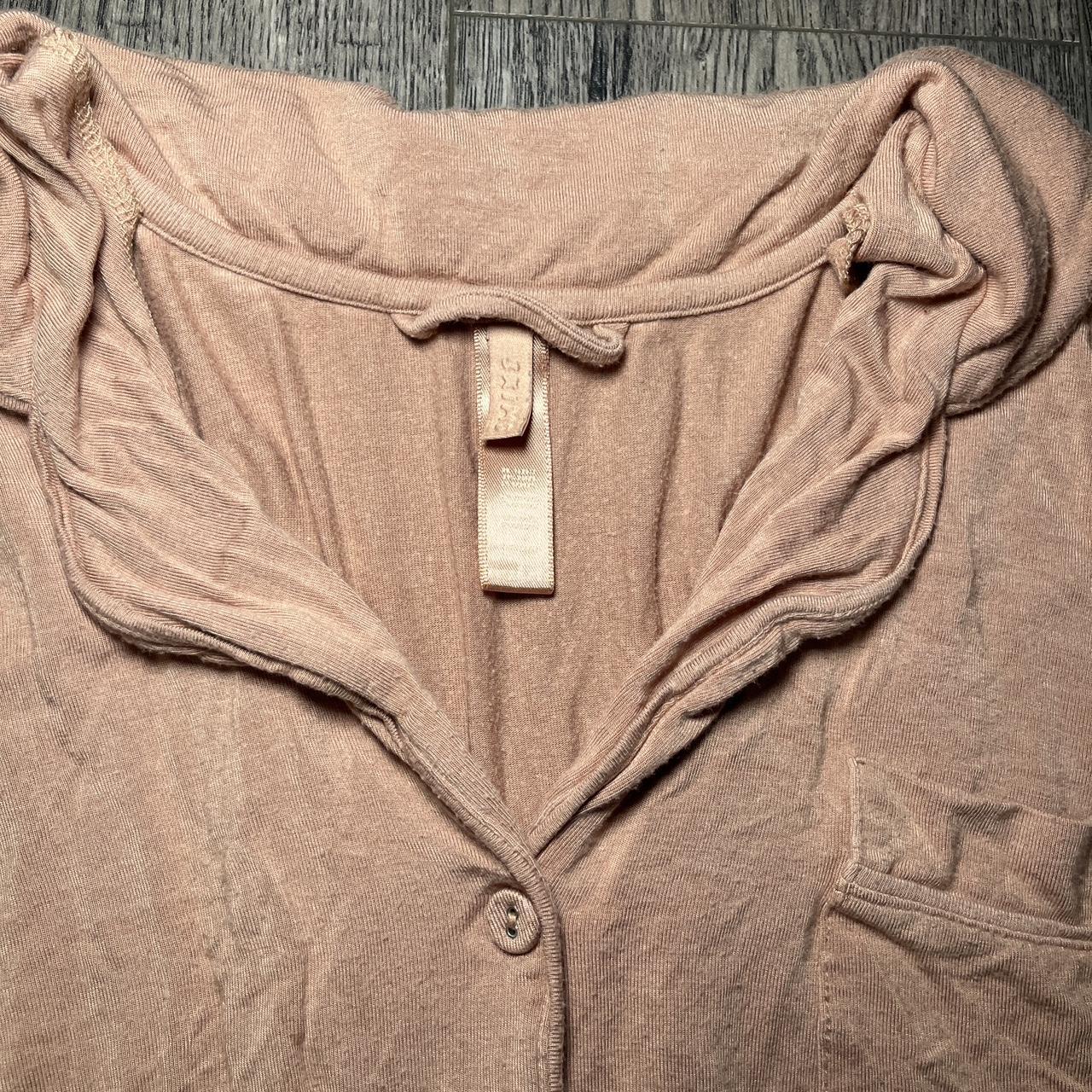 Skims soft lounge pajama top Camel color Super... - Depop
