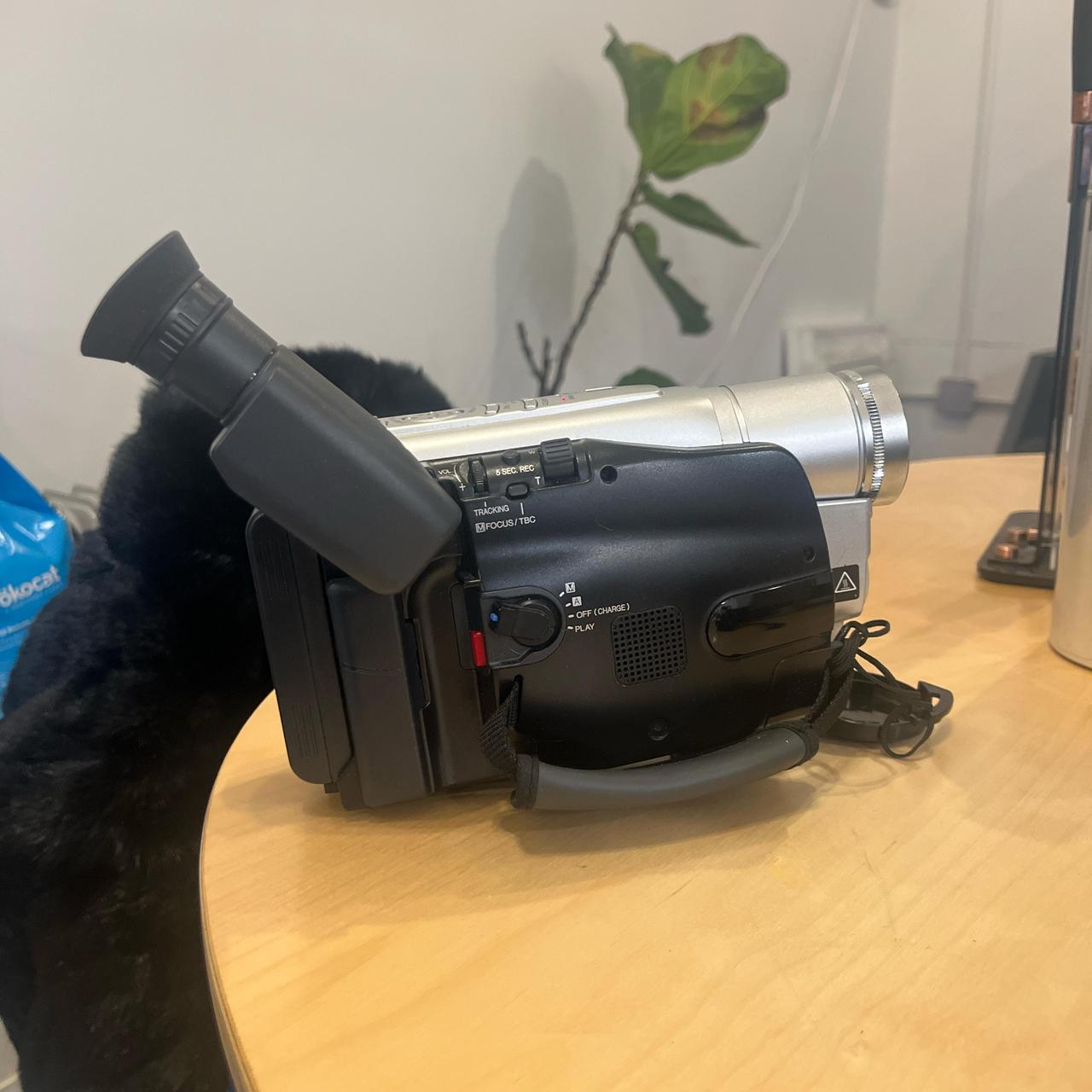 JVC Super VHS Silver and black video camera camera... - Depop