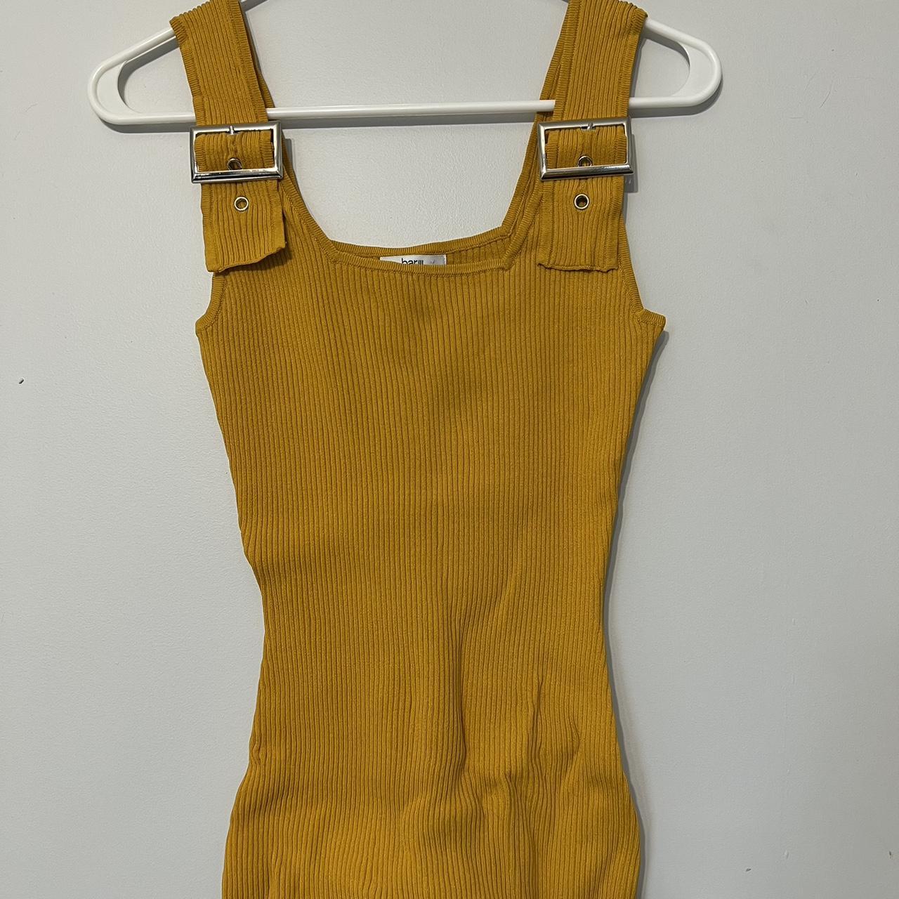 Bar III Women's Yellow Vest | Depop