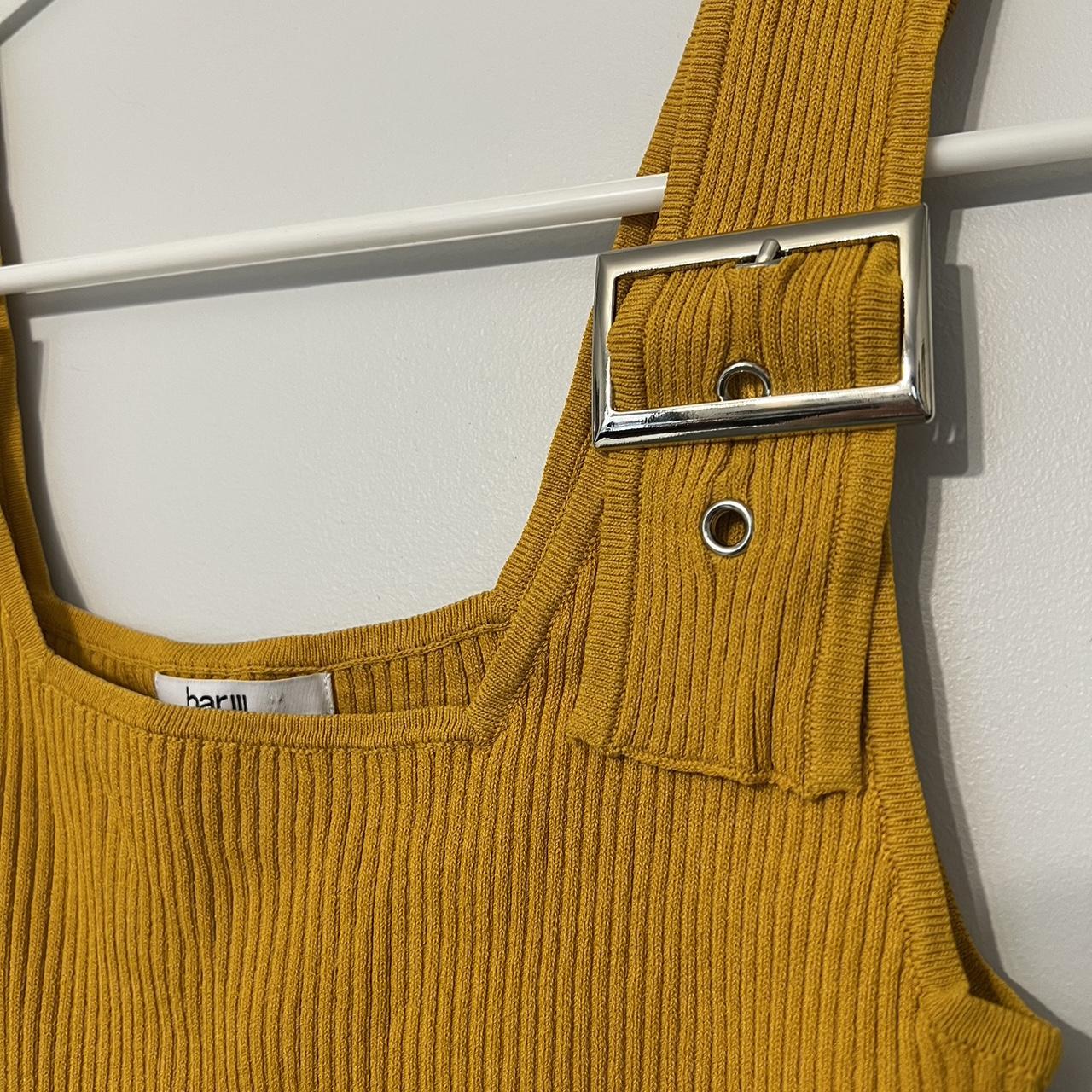Bar III Women's Yellow Vest | Depop