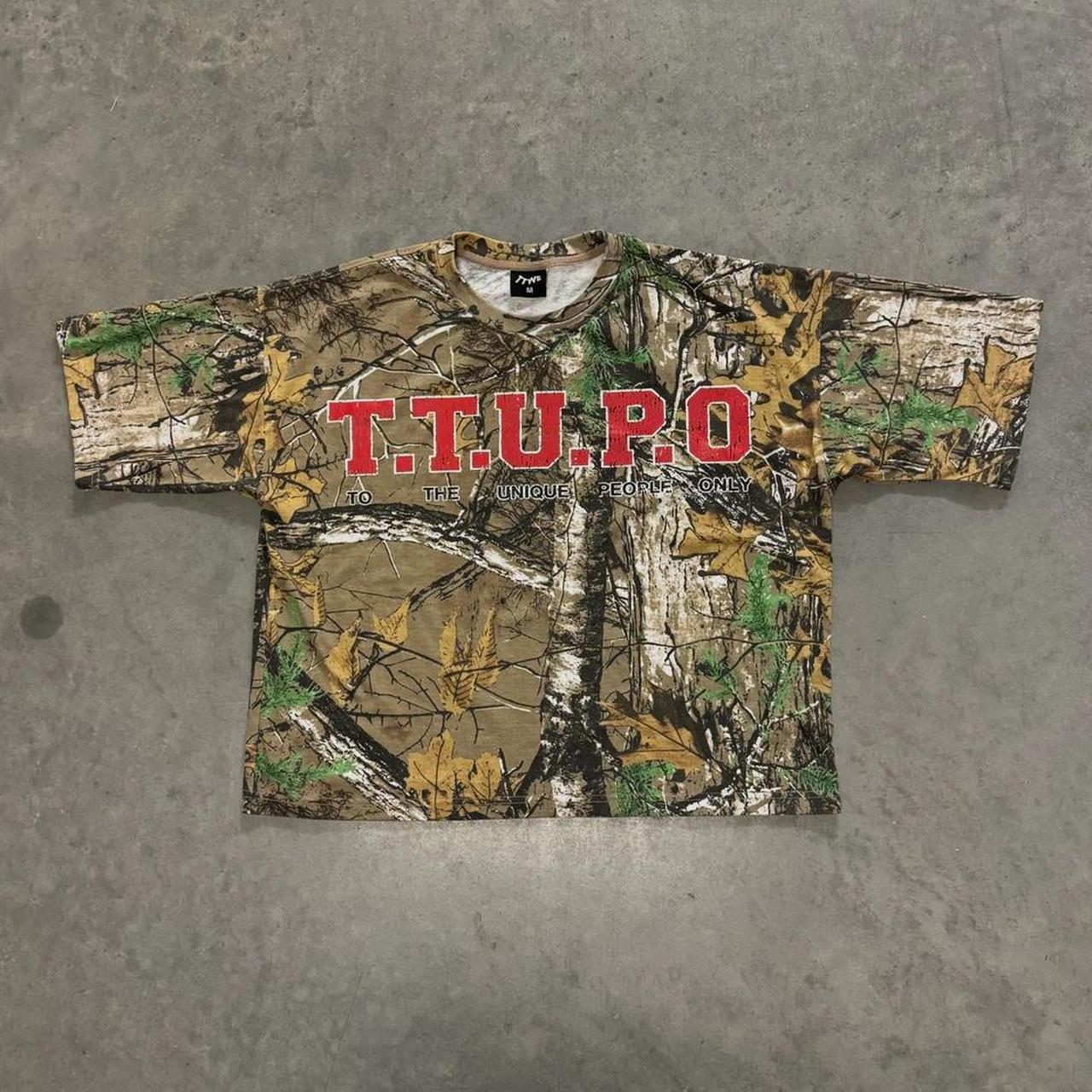 TTUPO Camo Tee -Size Large -Worn Twice -Same Day... | Depop