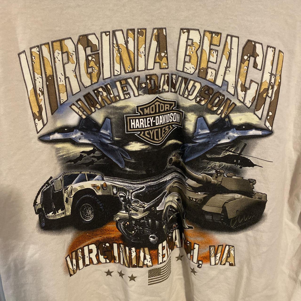 Harley Davidson VA Beach T-Shirt 🏍️ Large Has a... - Depop