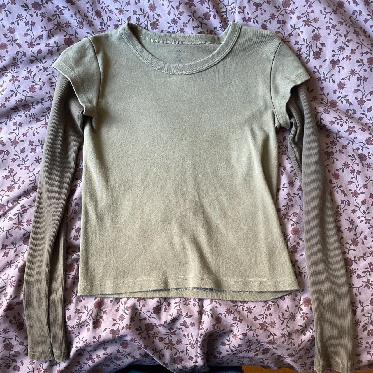 Brandy layered long sleeve ONE SIZE Best fit small - Depop