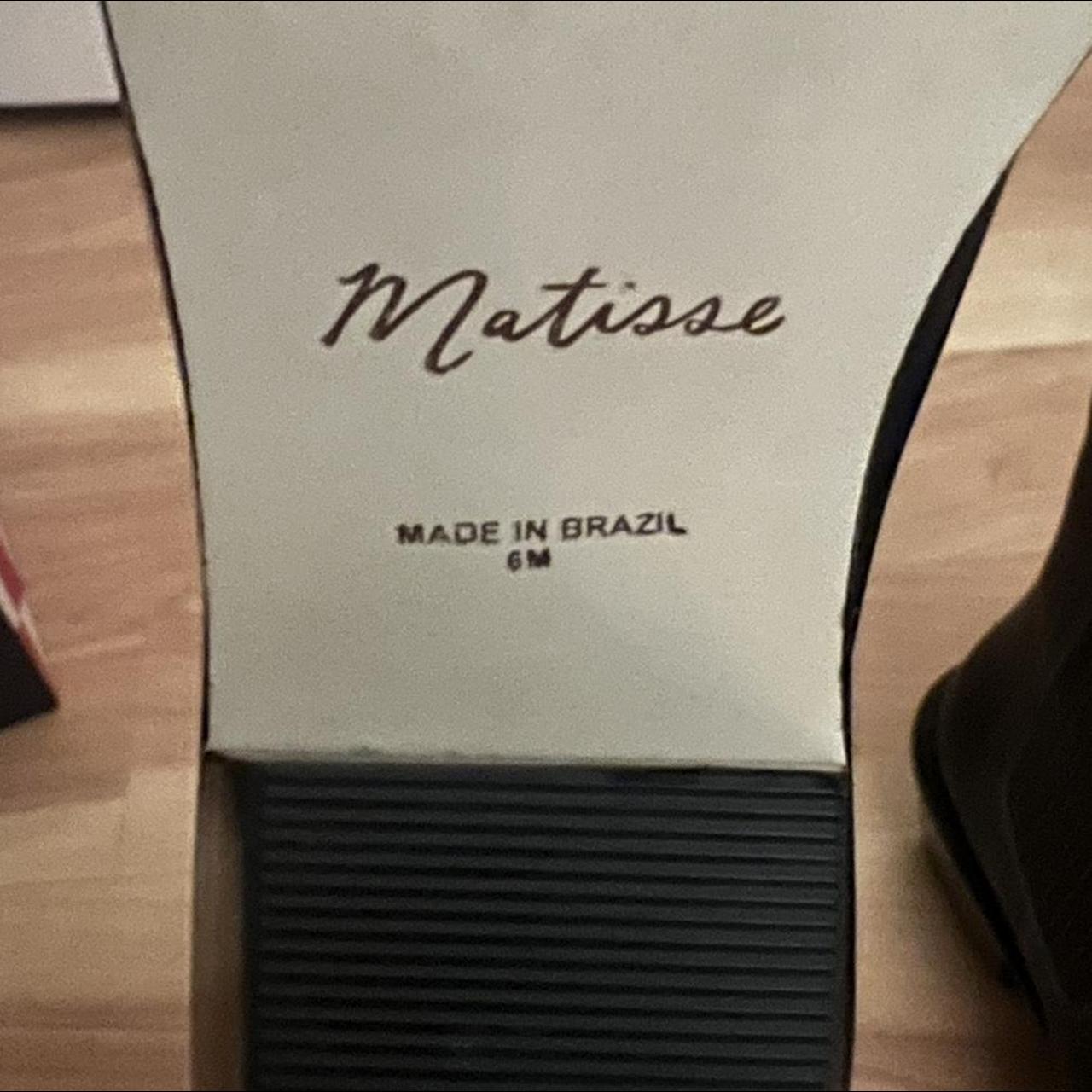 Matisse western Chelsea boot in black with grey... - Depop