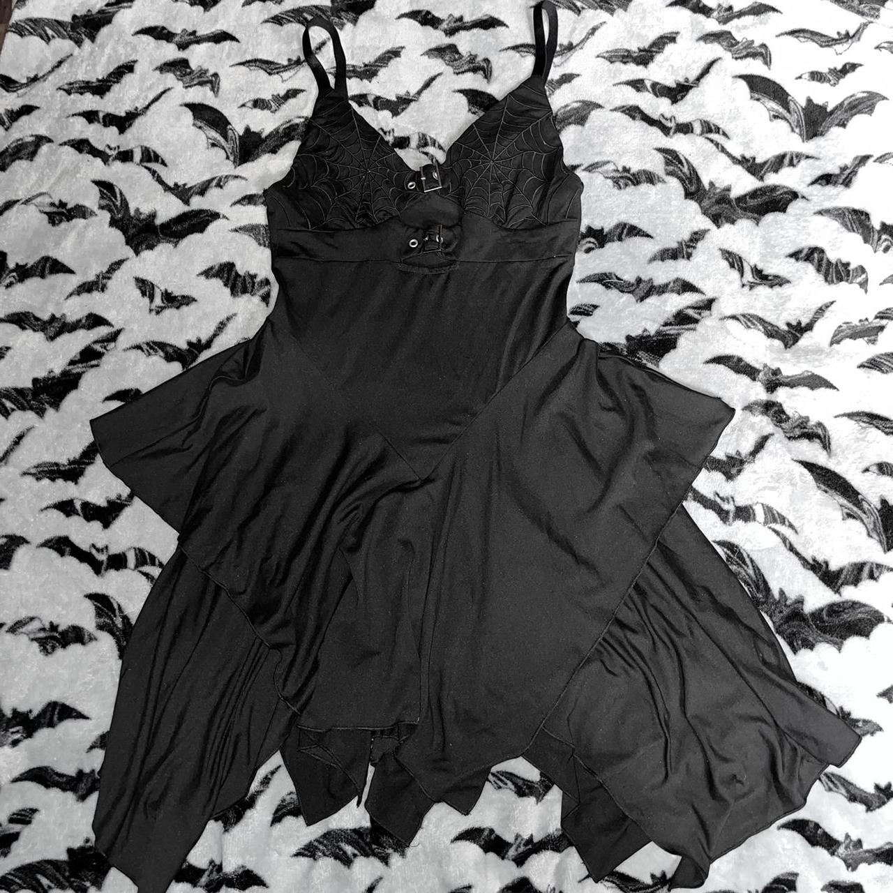 Forest Ink clothing black fairy style dress with... - Depop