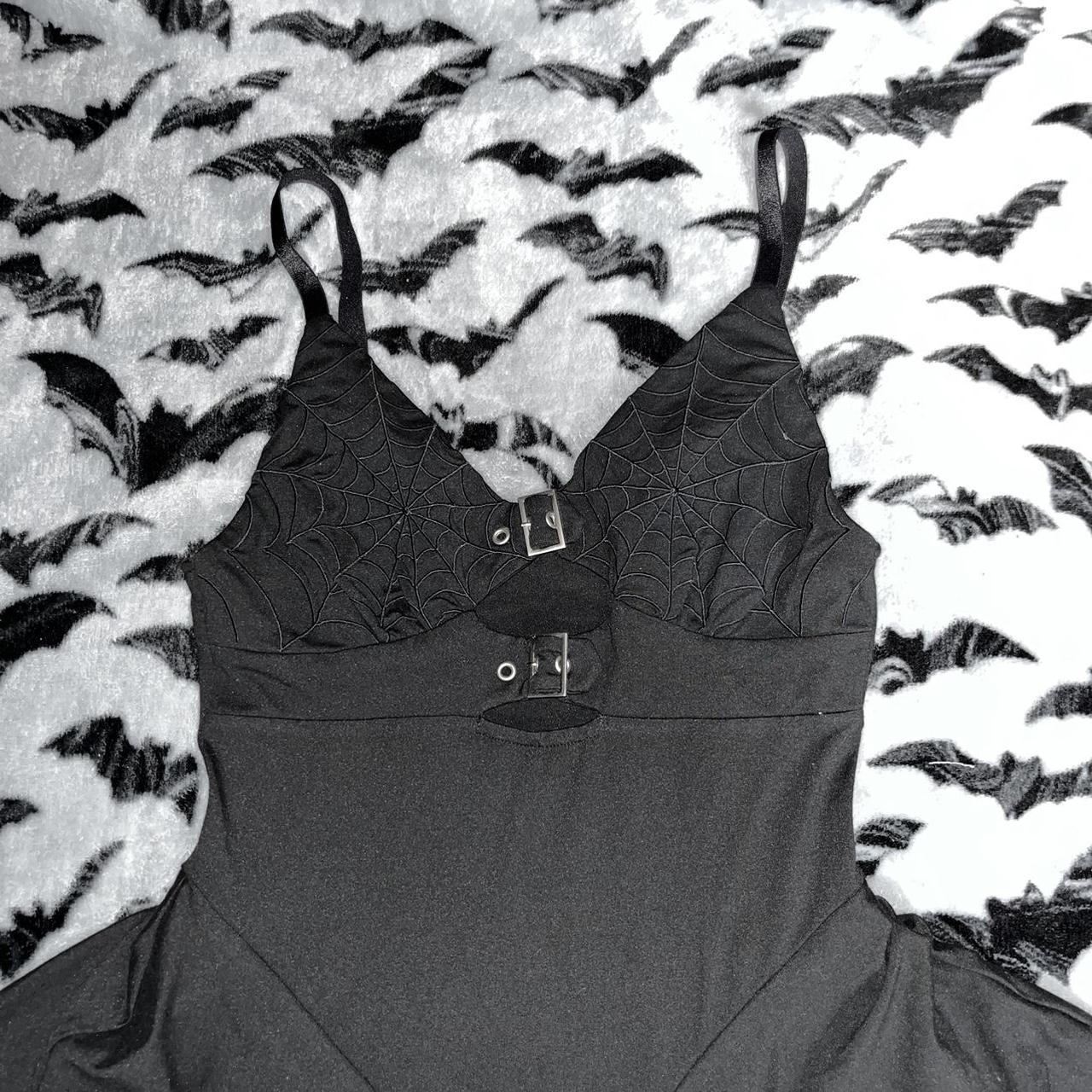 Forest Ink clothing black fairy style dress with... - Depop