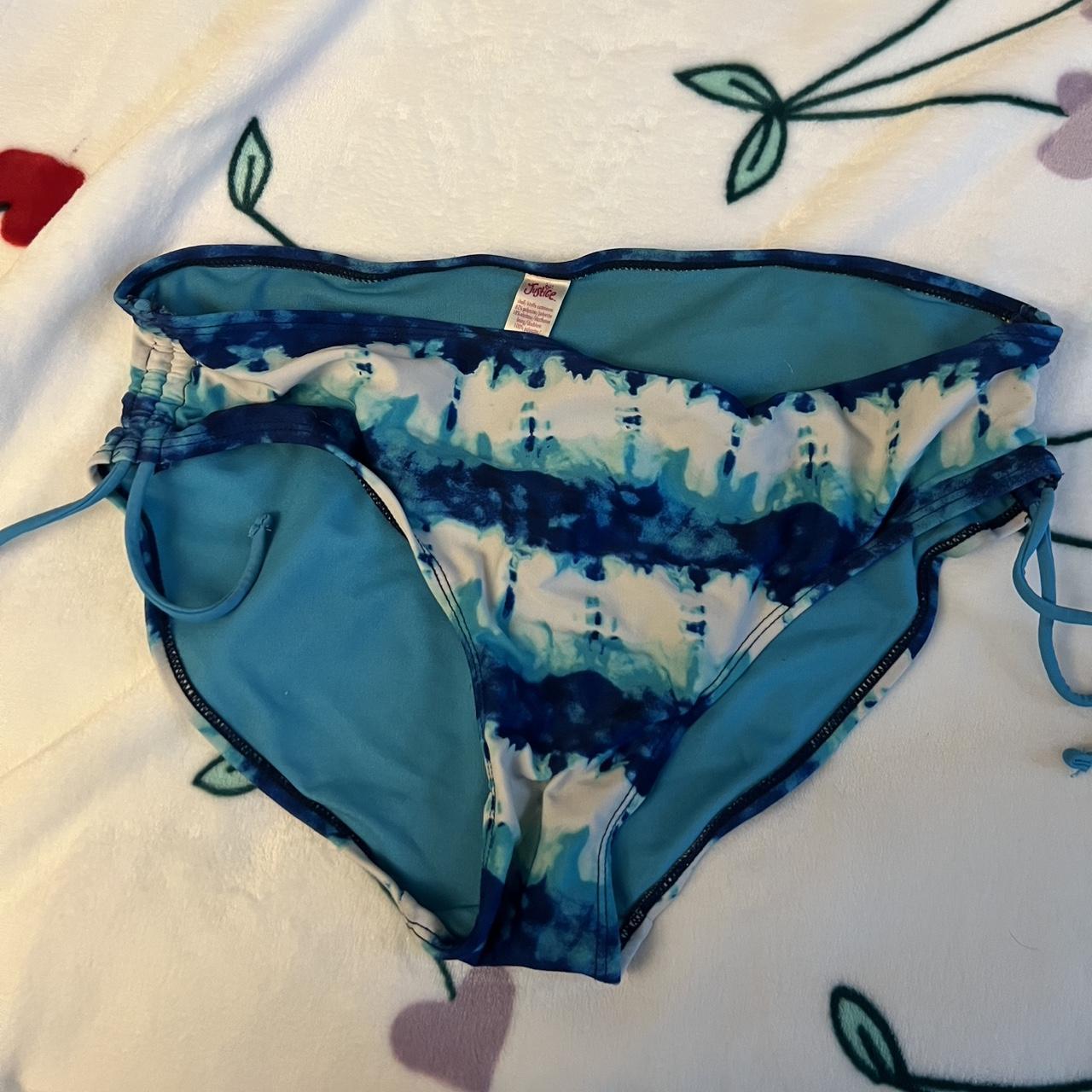 Justice kids bathing suit bottoms. Size 20 | Depop
