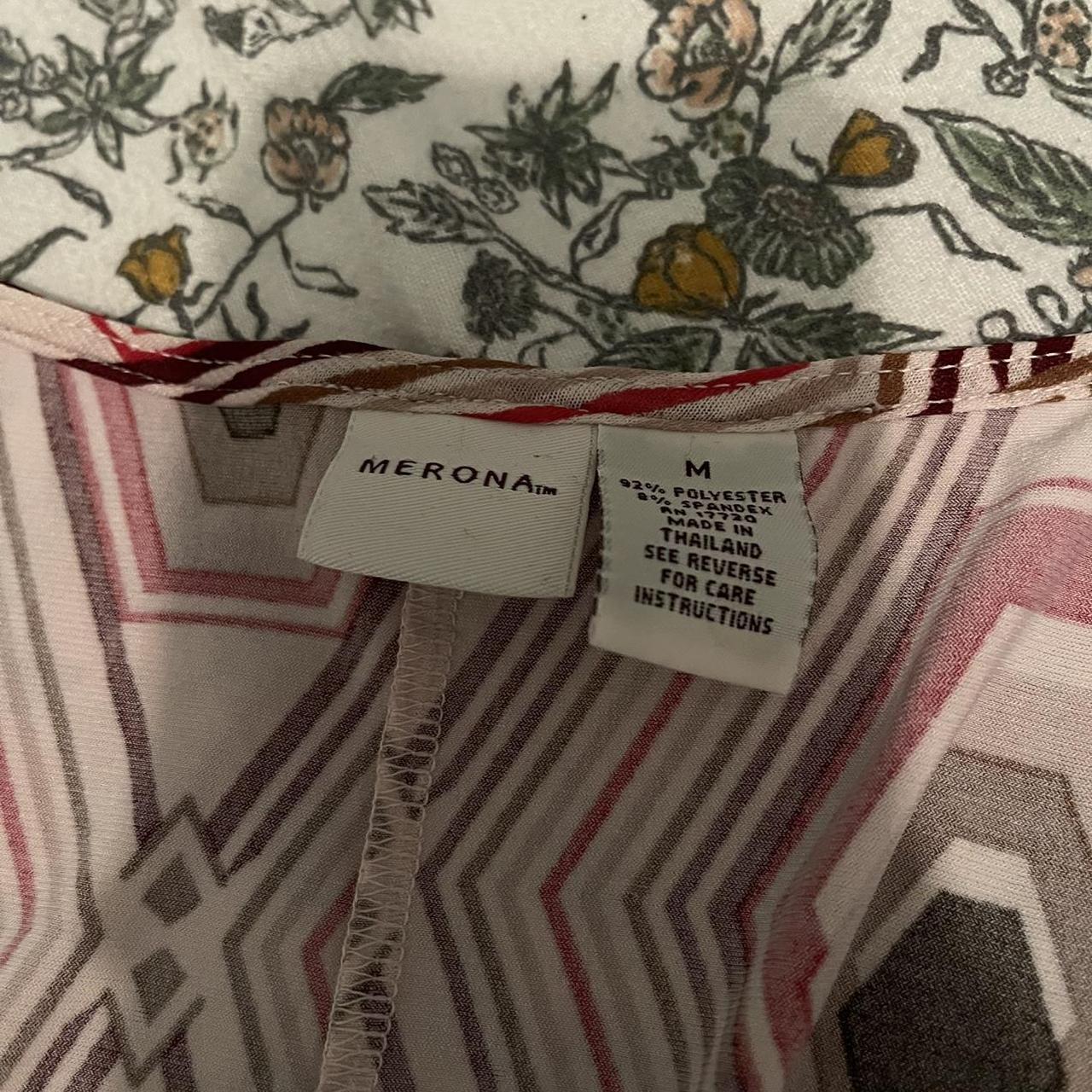 Merona Retro Midi Dress Size M Great condition Thin... - Depop