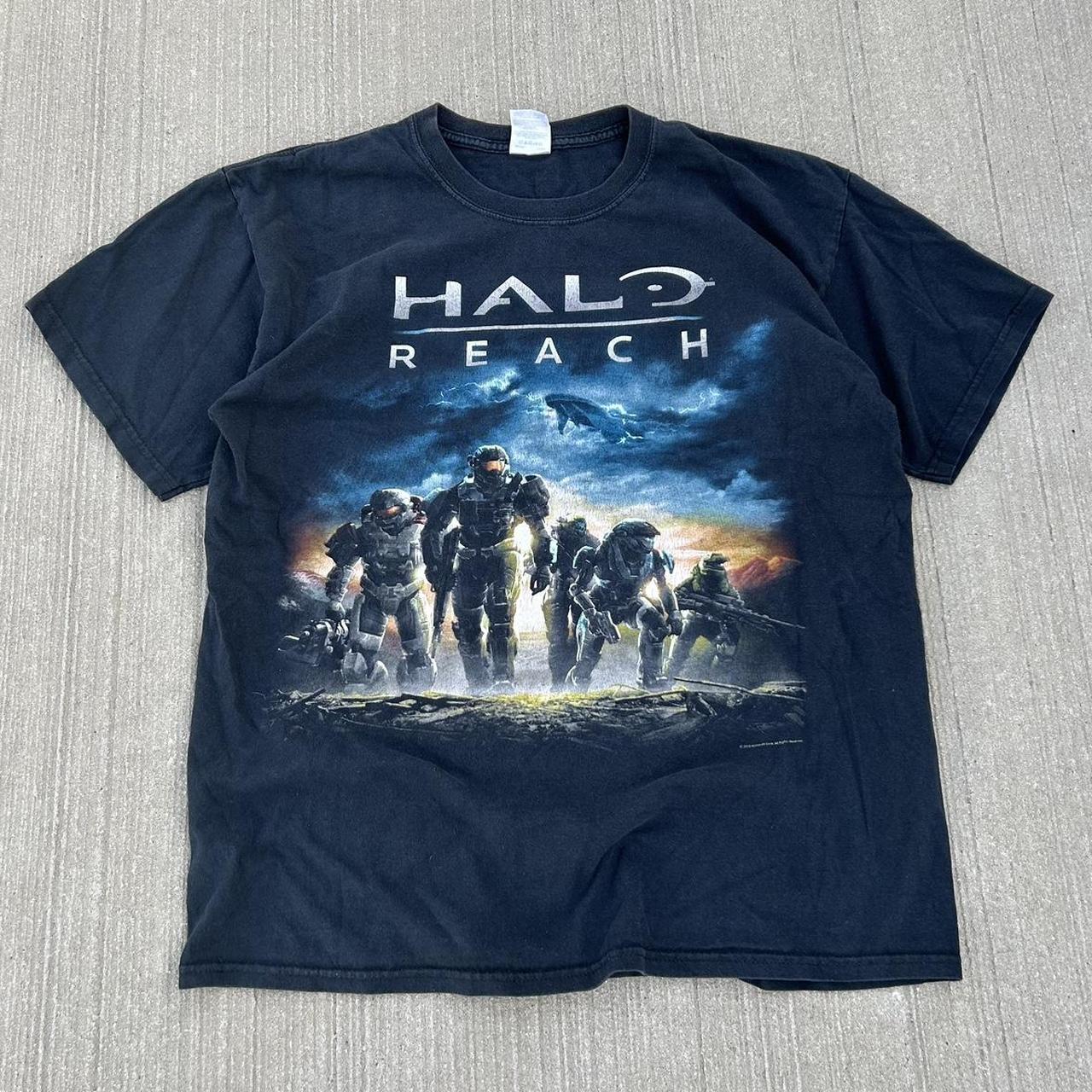 Halo Reach Graphic Tee 2000s Era Video Game Gaming... - Depop