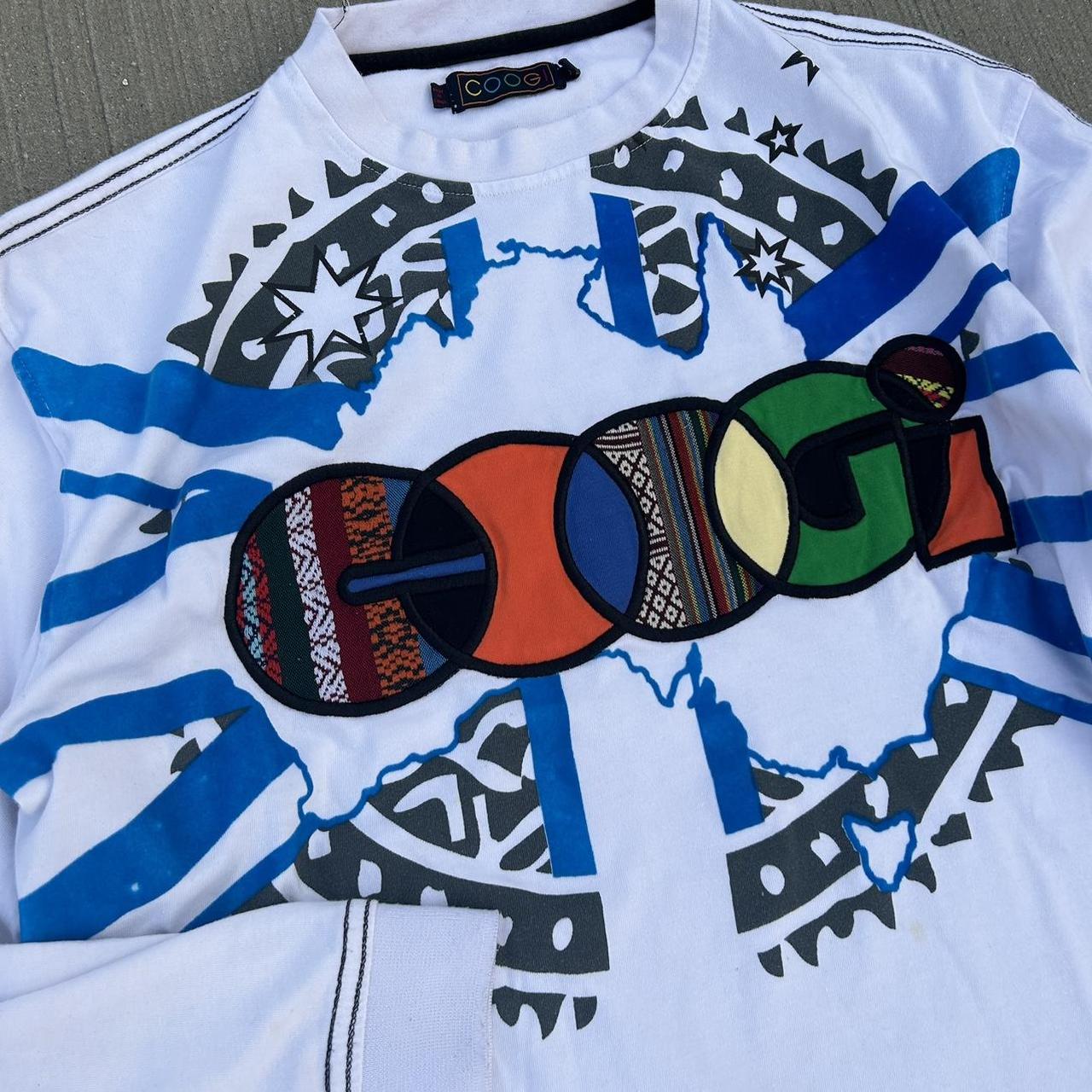 Vintage Coogi Shirt Crazy Embroidered Graphic... - Depop