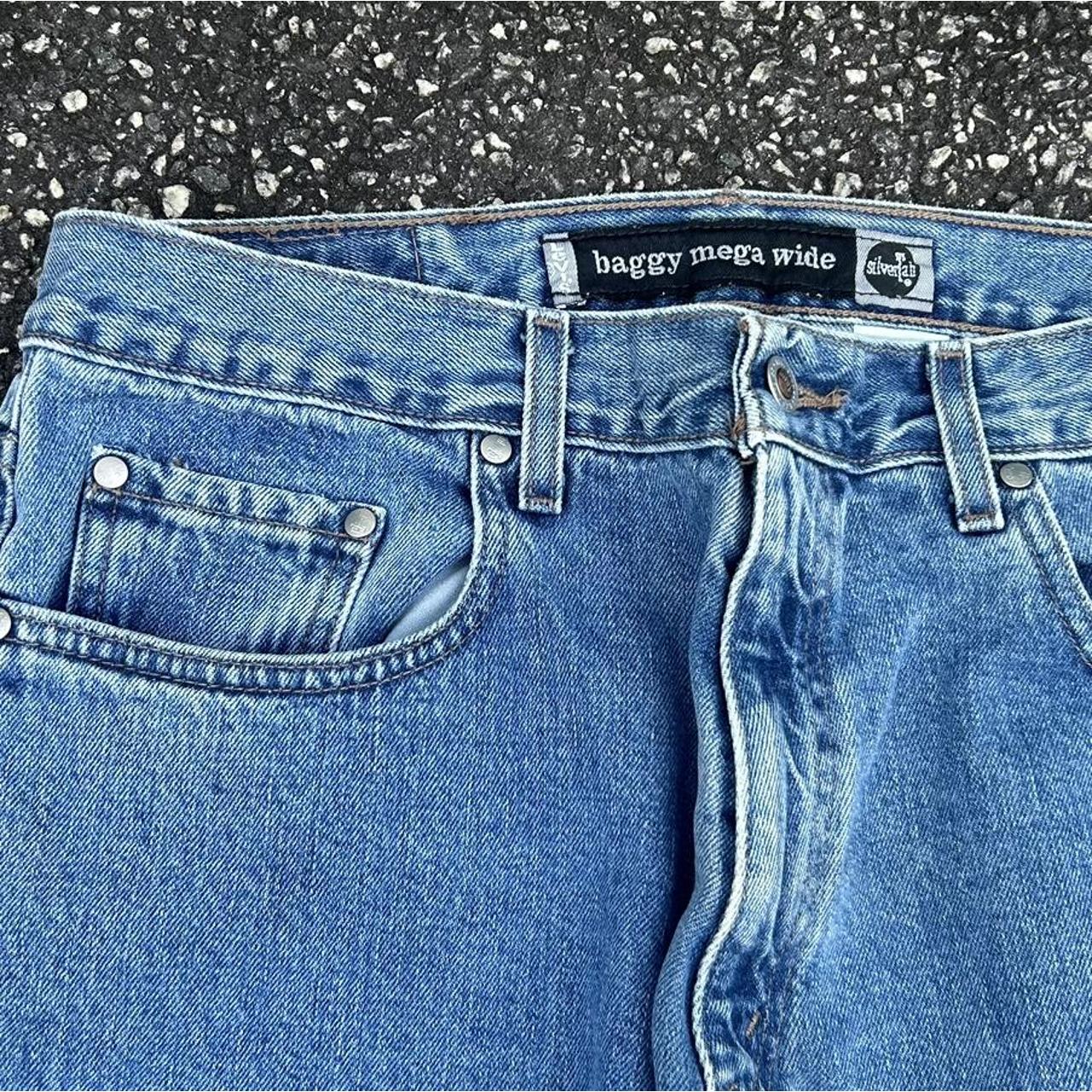 Vintage Silvertab Jeans Baggy Mega Wide Leg 90s... - Depop