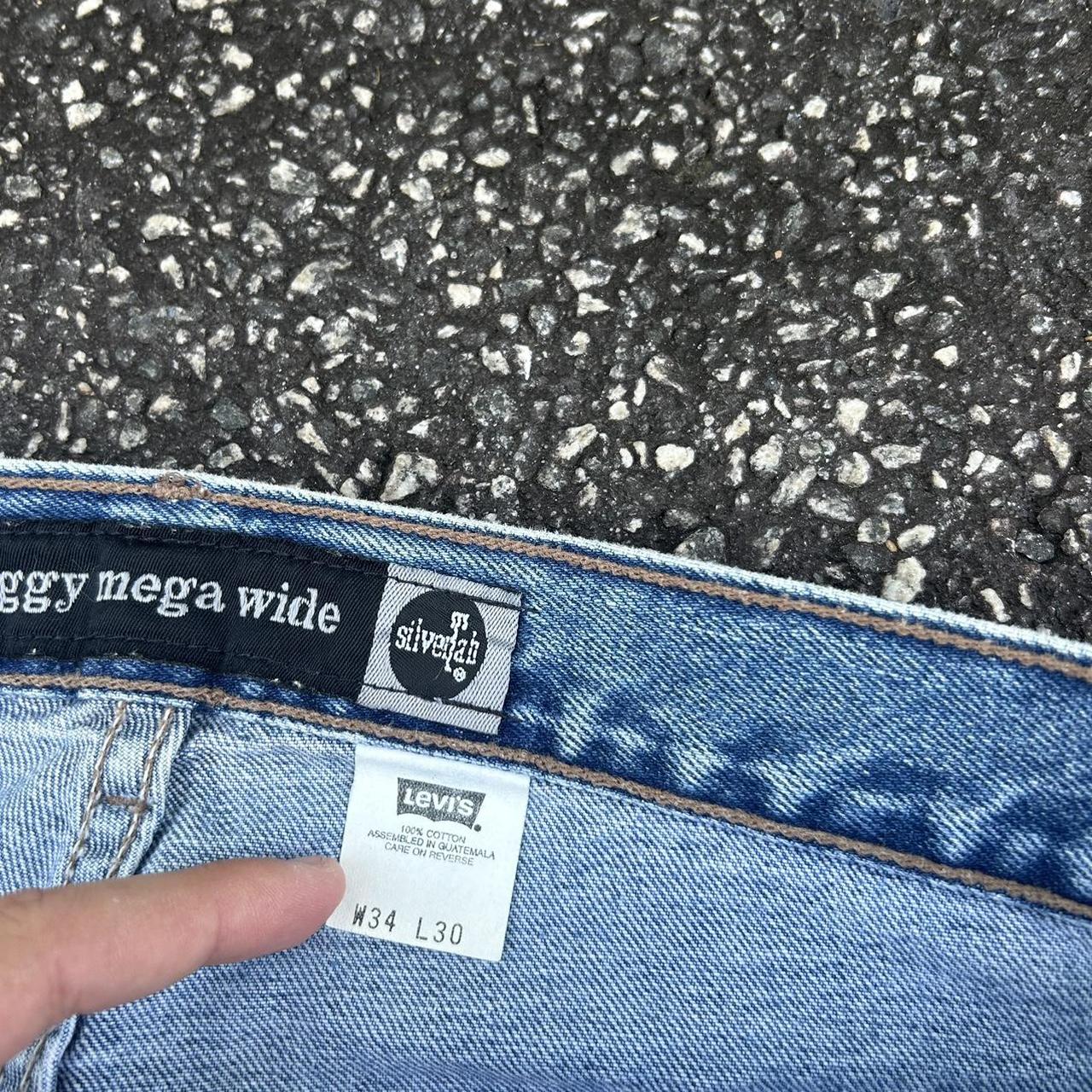 Vintage Silvertab Jeans Baggy Mega Wide Leg 90s... - Depop