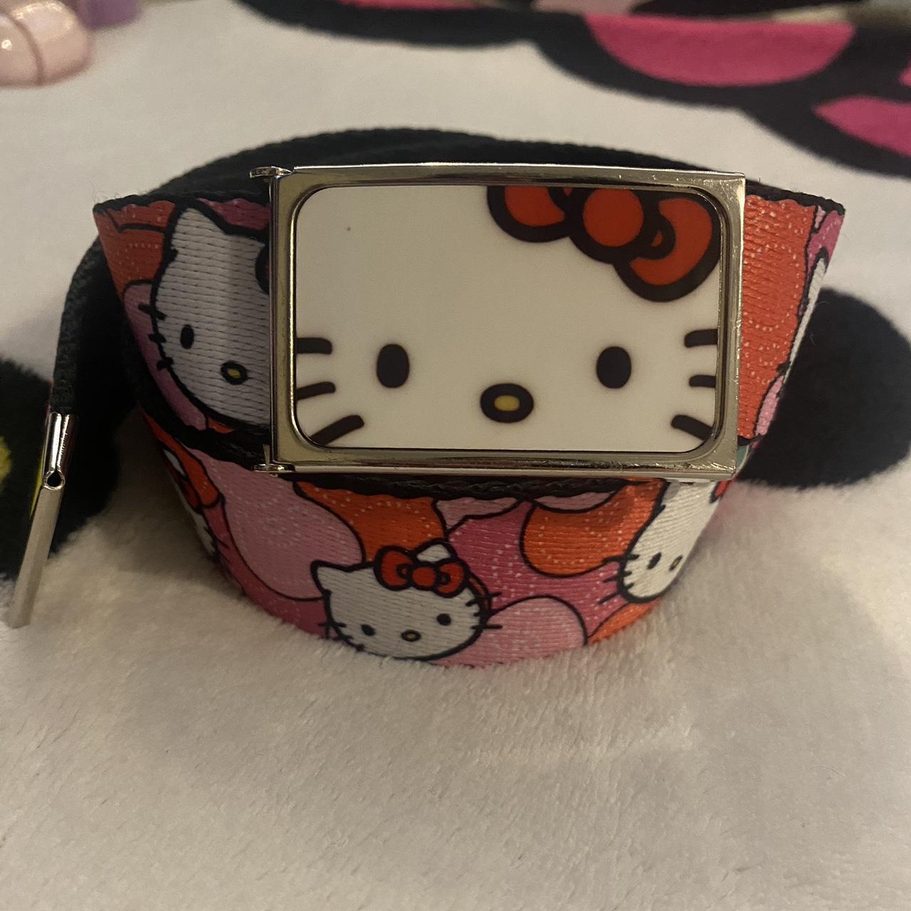 super cute hello kitty belt! :3 - when laid flat... - Depop
