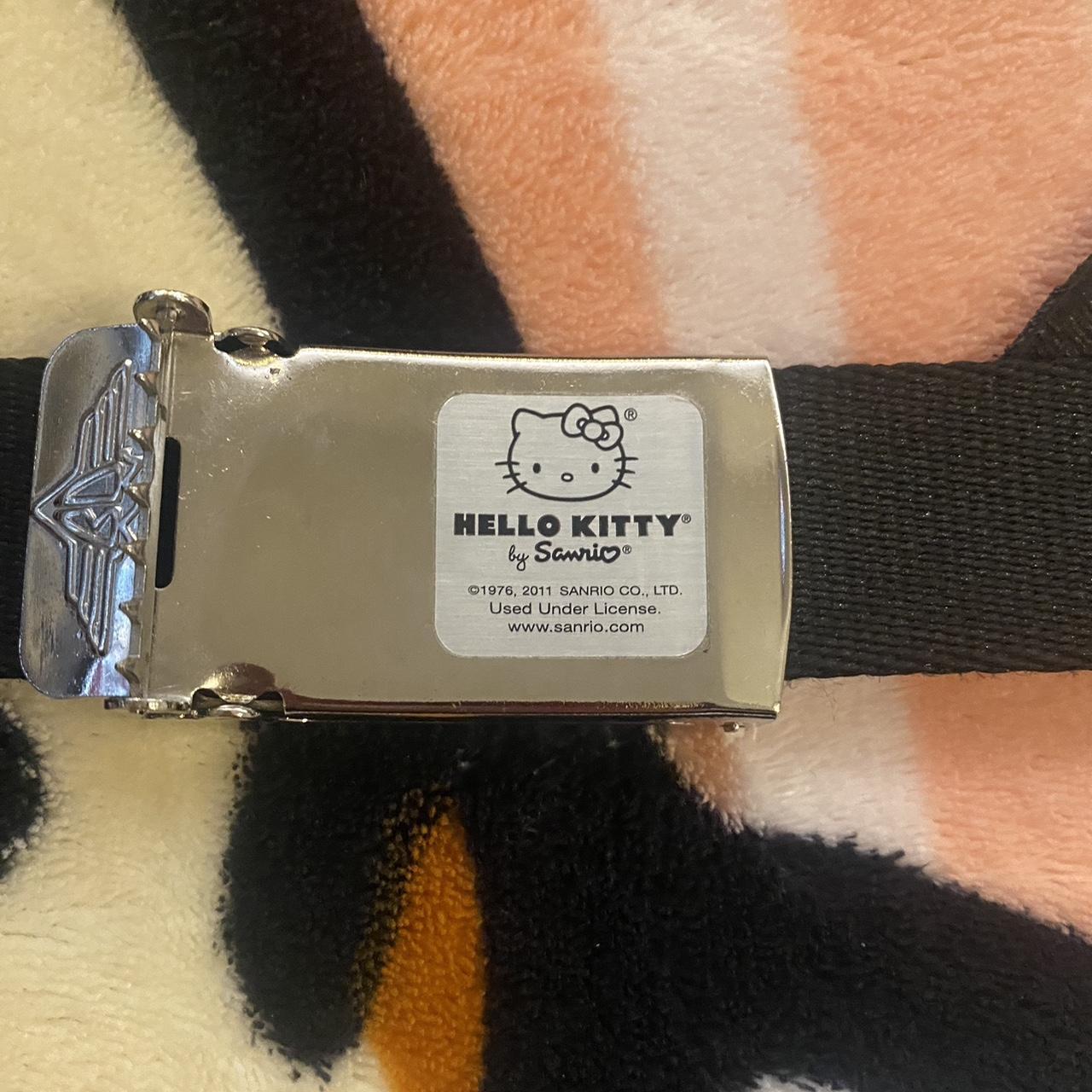 super cute hello kitty belt! :3 - when laid flat... - Depop