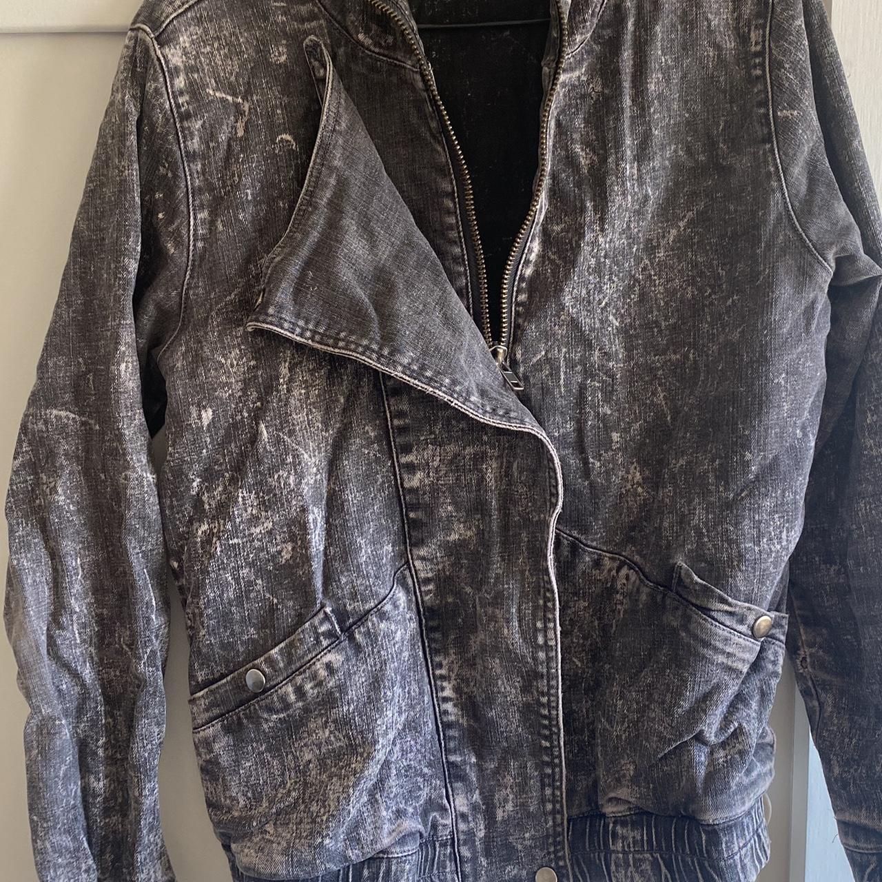 Best Golf Punk acid-wash bomber. MIssing one... - Depop