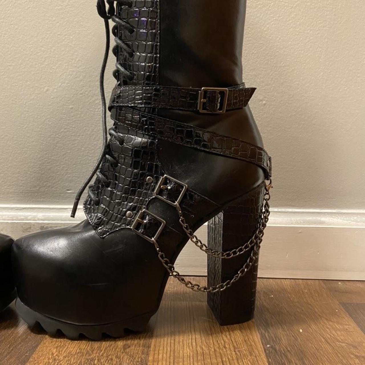 Killstar Women's Black Boots | Depop
