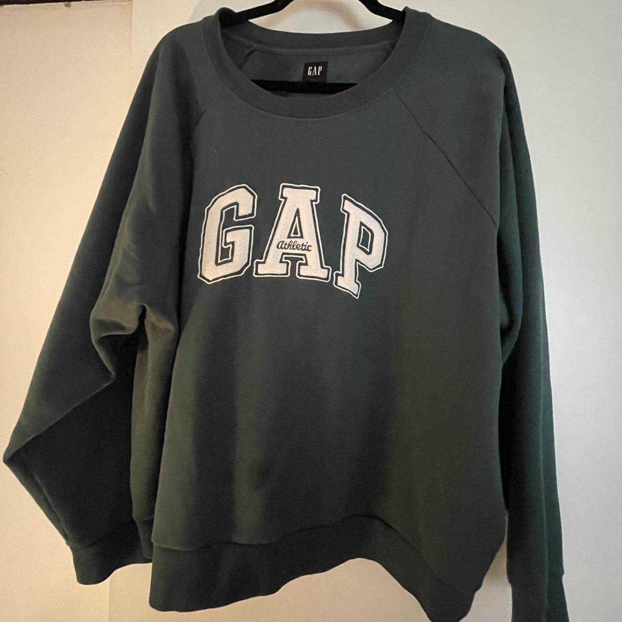 Dark green Gap Crew Neck, in good condition, bought... - Depop