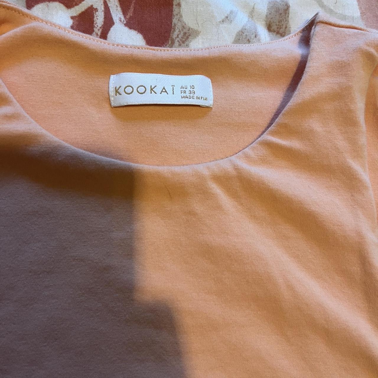 Kookai orange crop, lovely fabric and fit - Depop