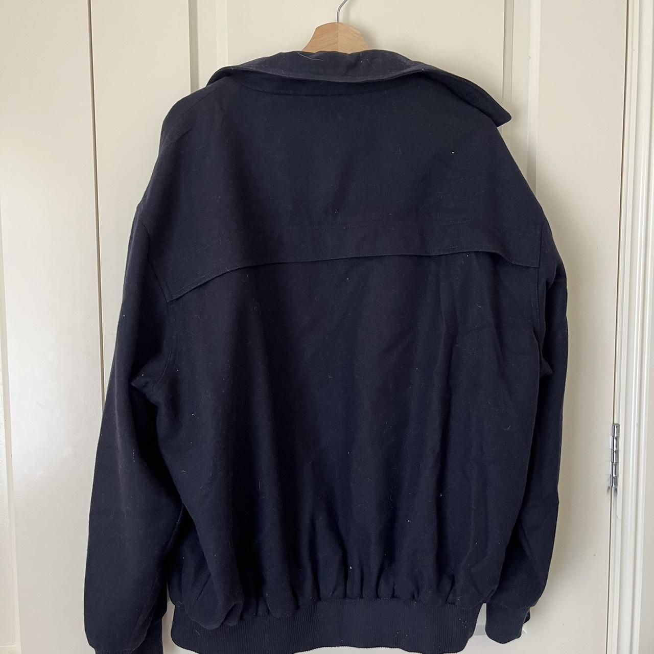 Vintage navy blue bomber jacket Used but in great... - Depop