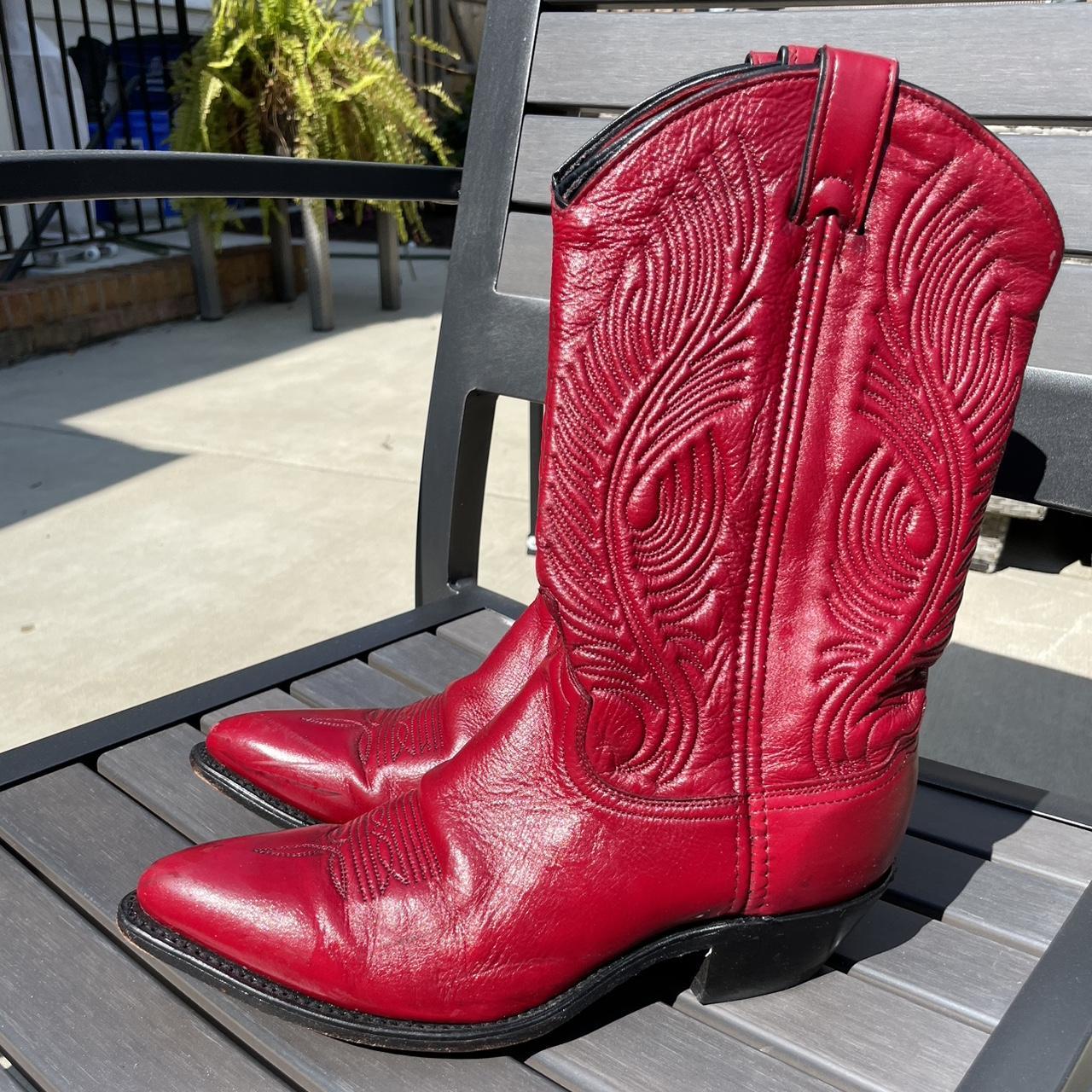Women's Red Boots | Depop