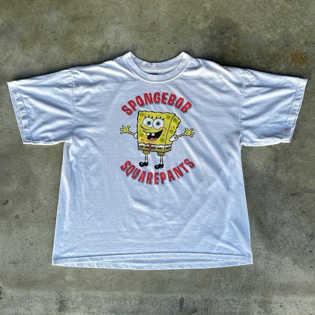 Vintage Y2K 00s SpongeBob SquarePants tee... - Depop