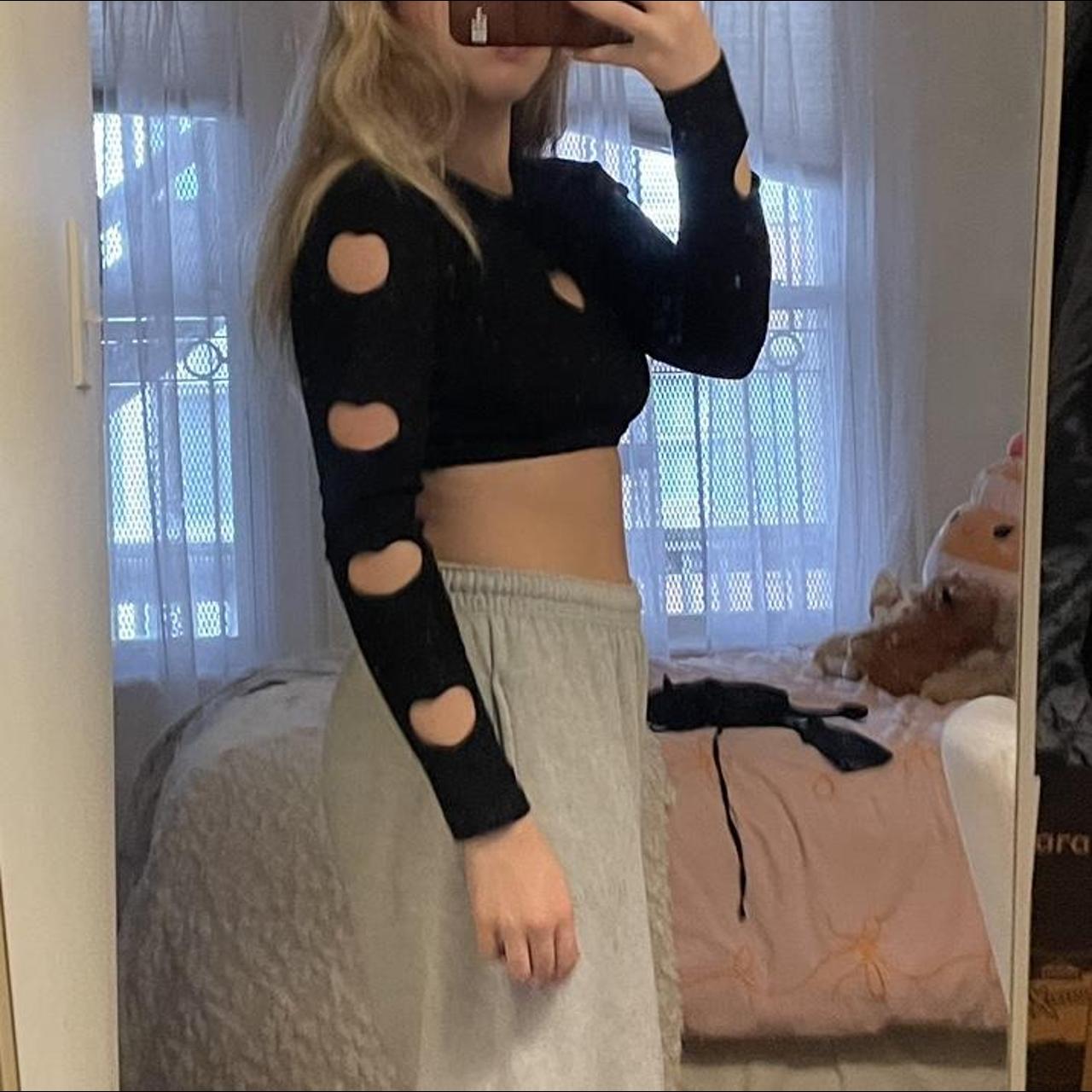 Edikted heart cut out top! So cute and thick great... - Depop