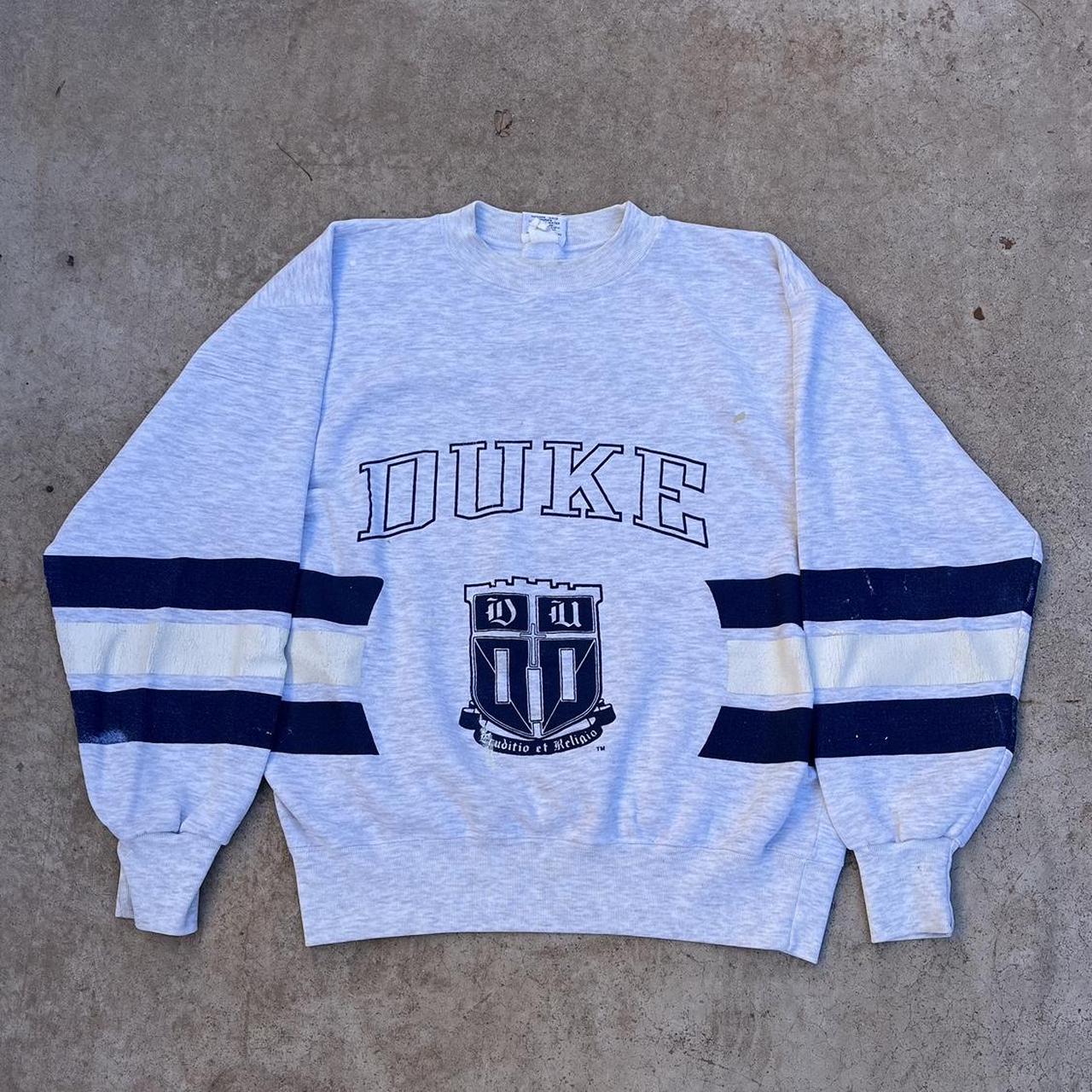 Vintage 90s duke university crew neck size... - Depop
