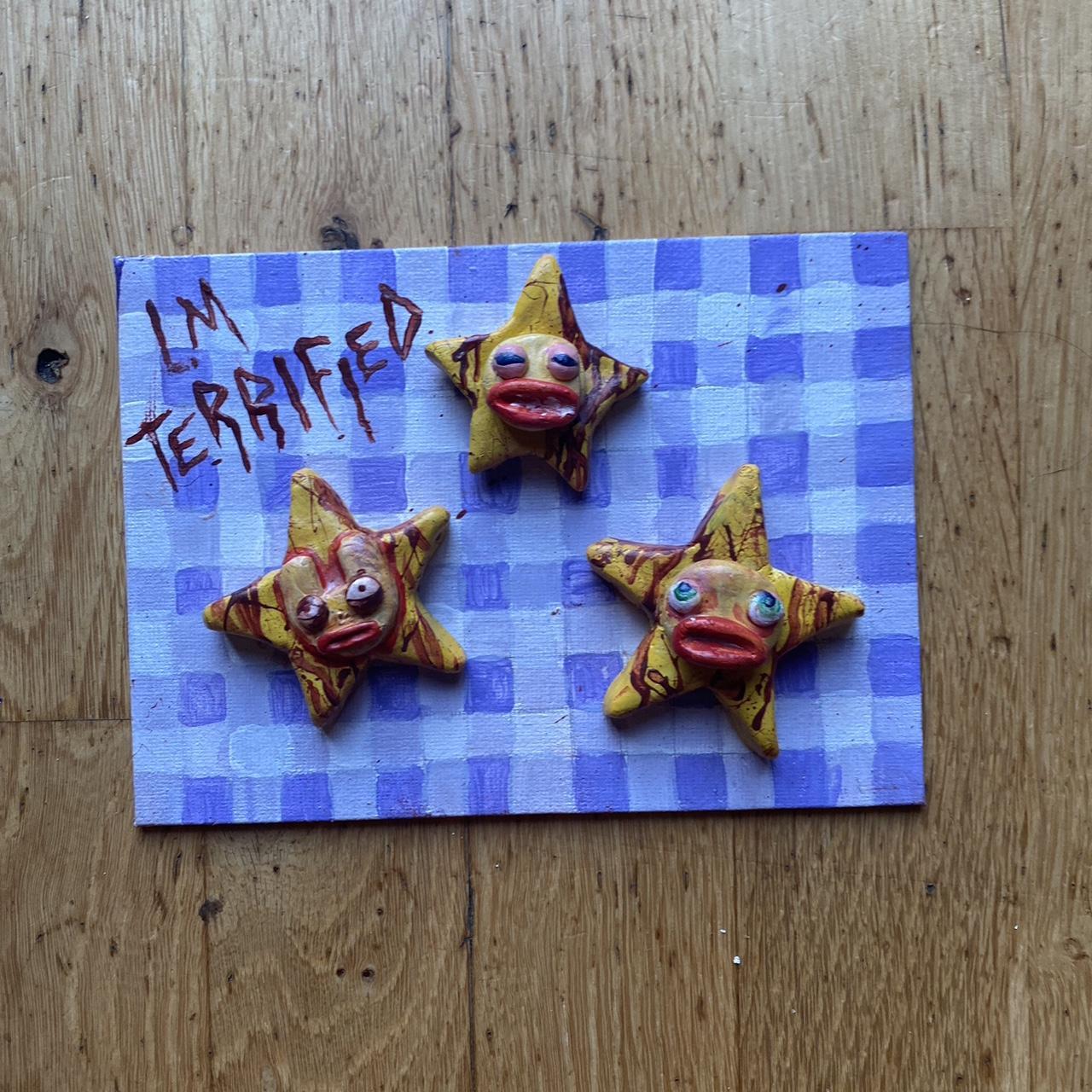 Jazmin bean ‘Terrified’ star 3D clay painting... - Depop