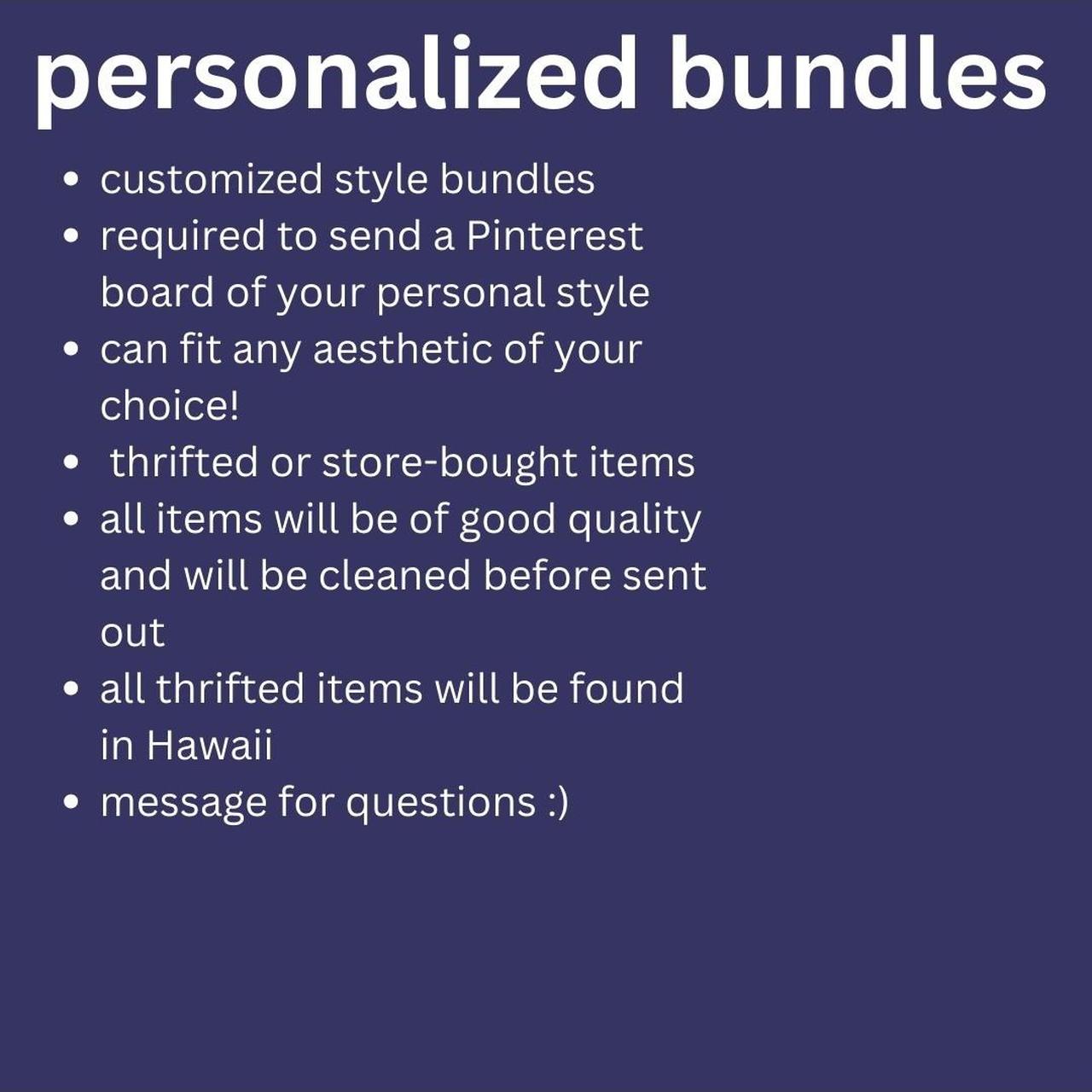 personalized style bundles! ☆ example of bundles... - Depop