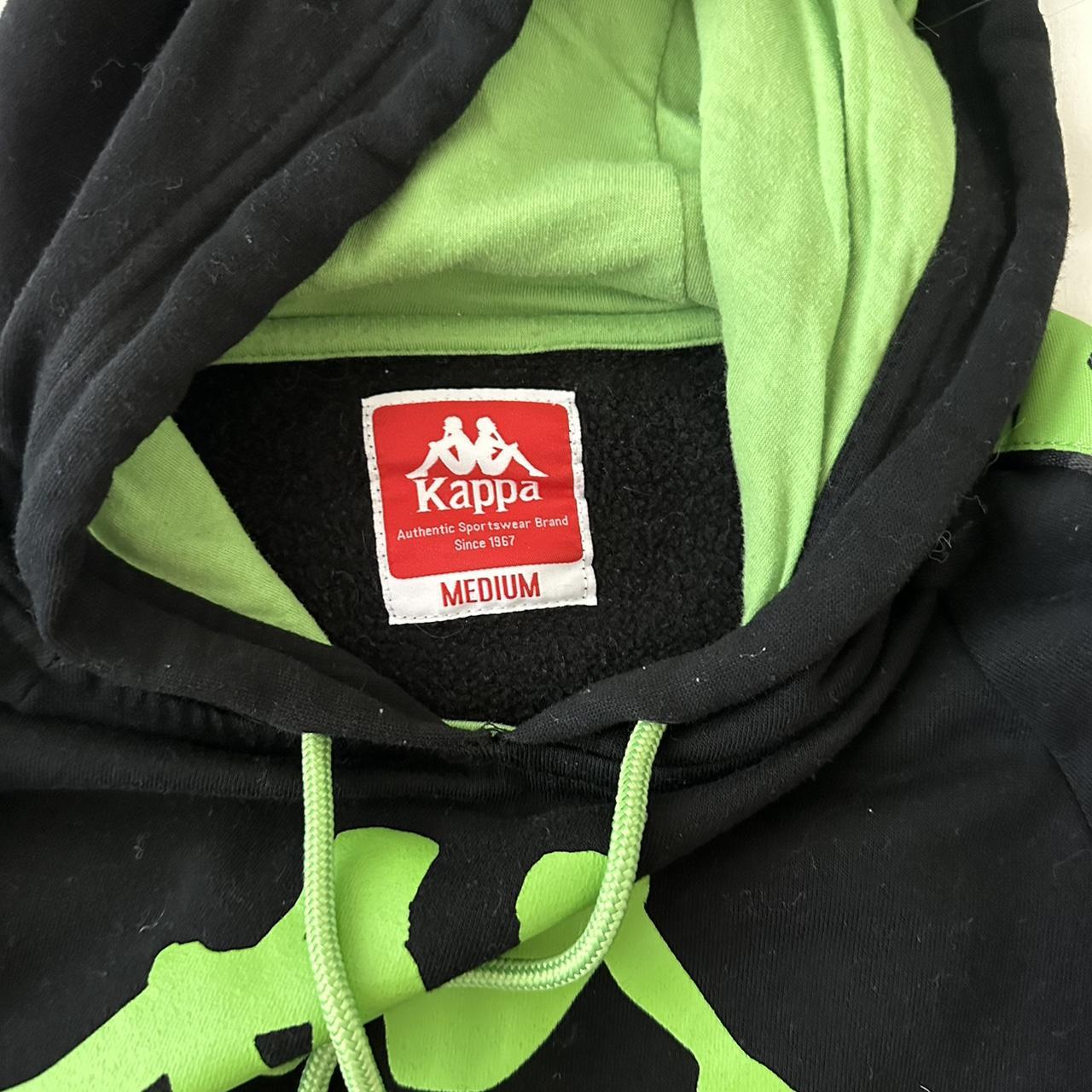 Neon green kappa hoodie, bought it from Depop &... - Depop
