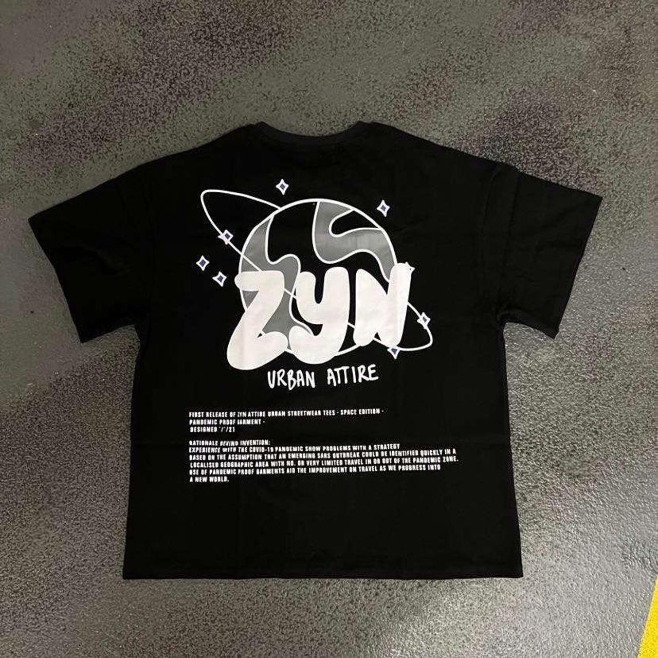 ZYN SATURN TEE SCREEN PRINT HEAVYWEIGHT 260 GSM... - Depop