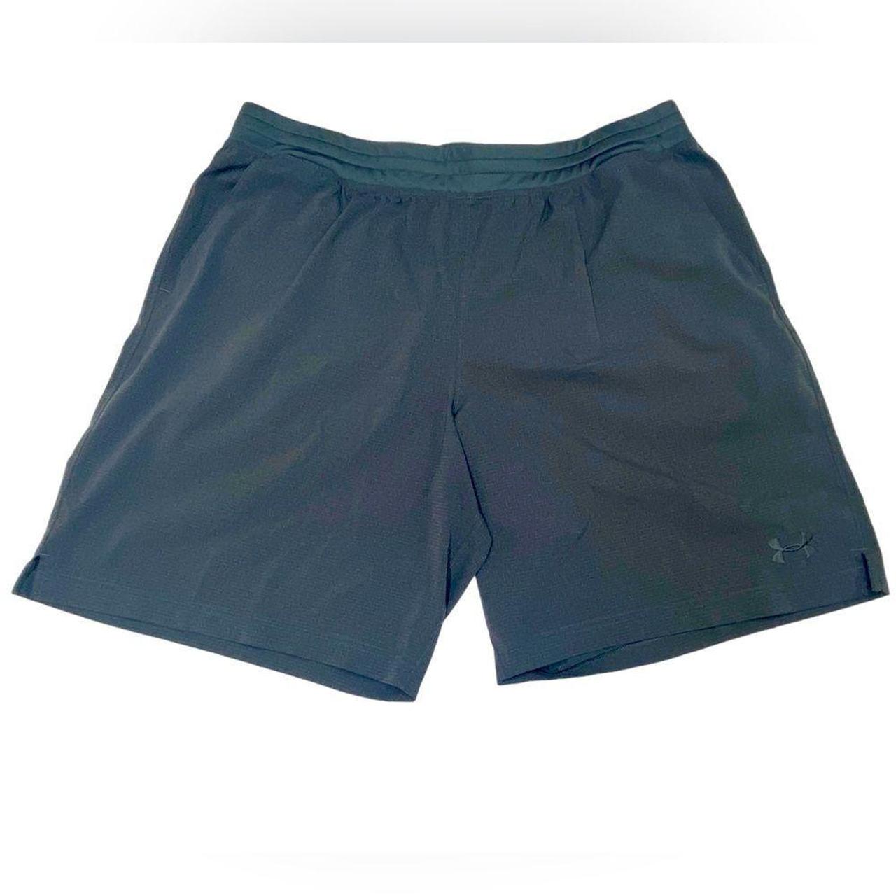 Under Armour Activewear Black Elastic Waist Shorts... - Depop