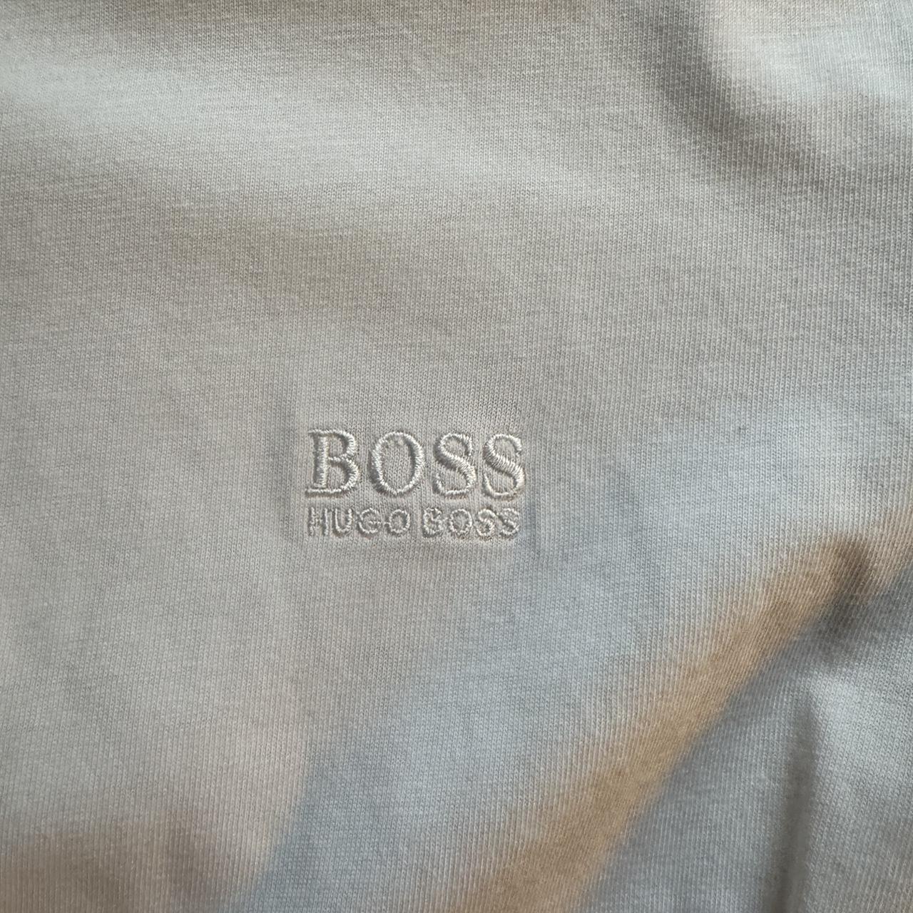 Basic Hugo boss grey t fits small - Depop