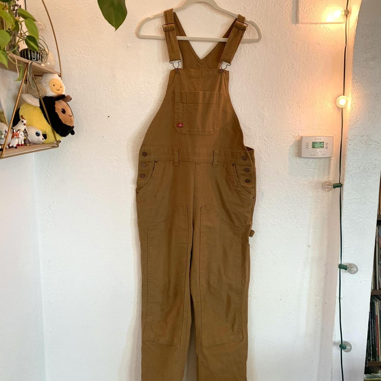 Dickies duck brown overalls - Depop
