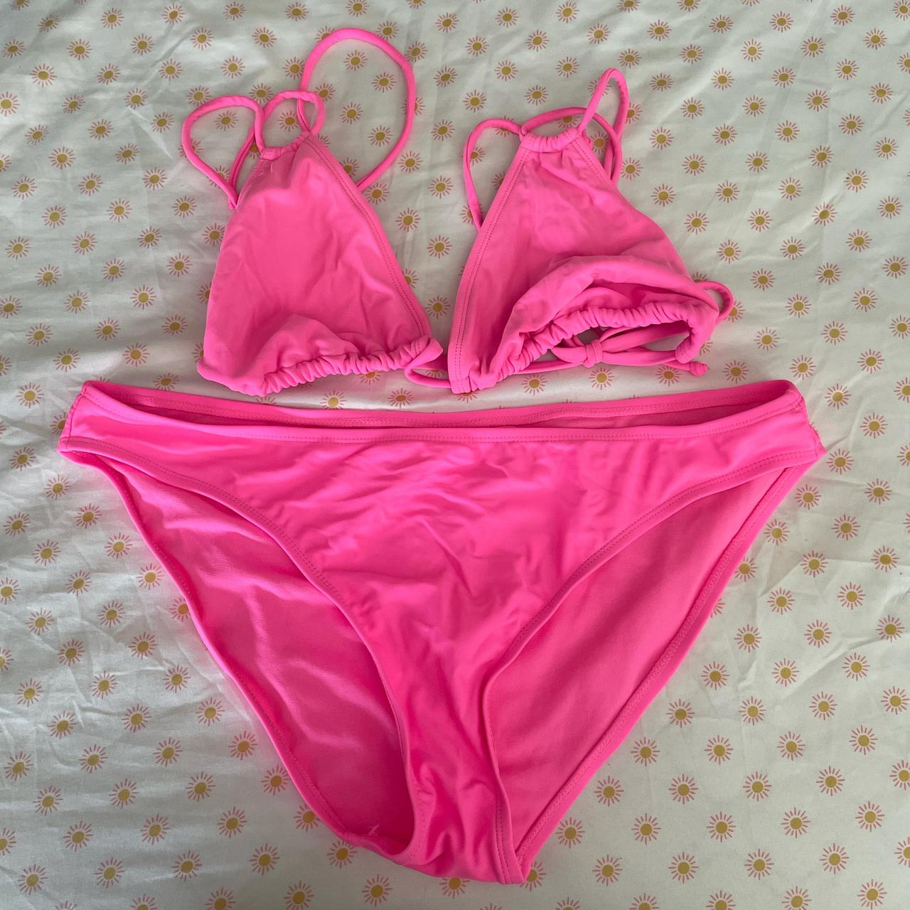 XL Hot Pink Bikini Set. - Depop