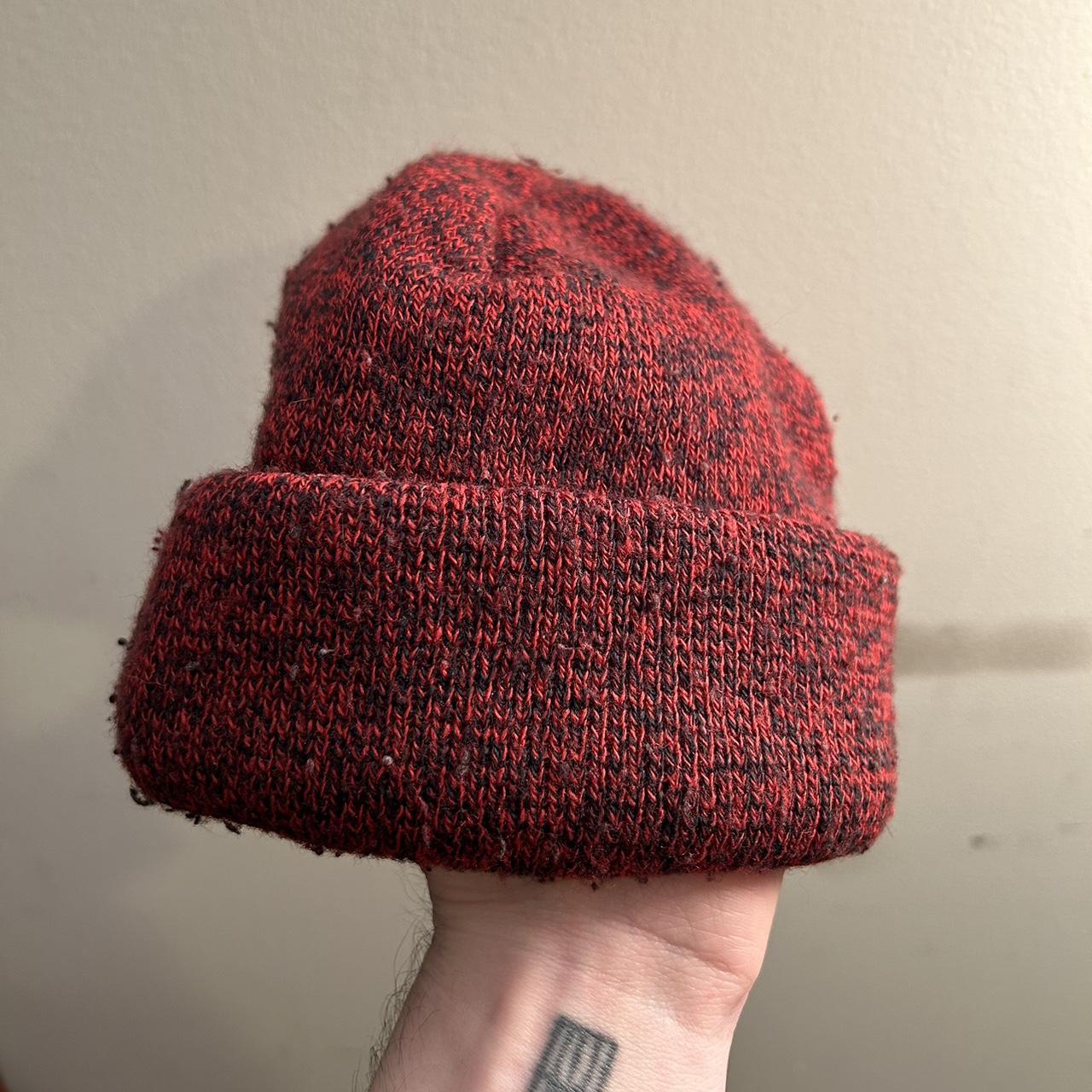 basic red beanie from target well worn but in good... - Depop