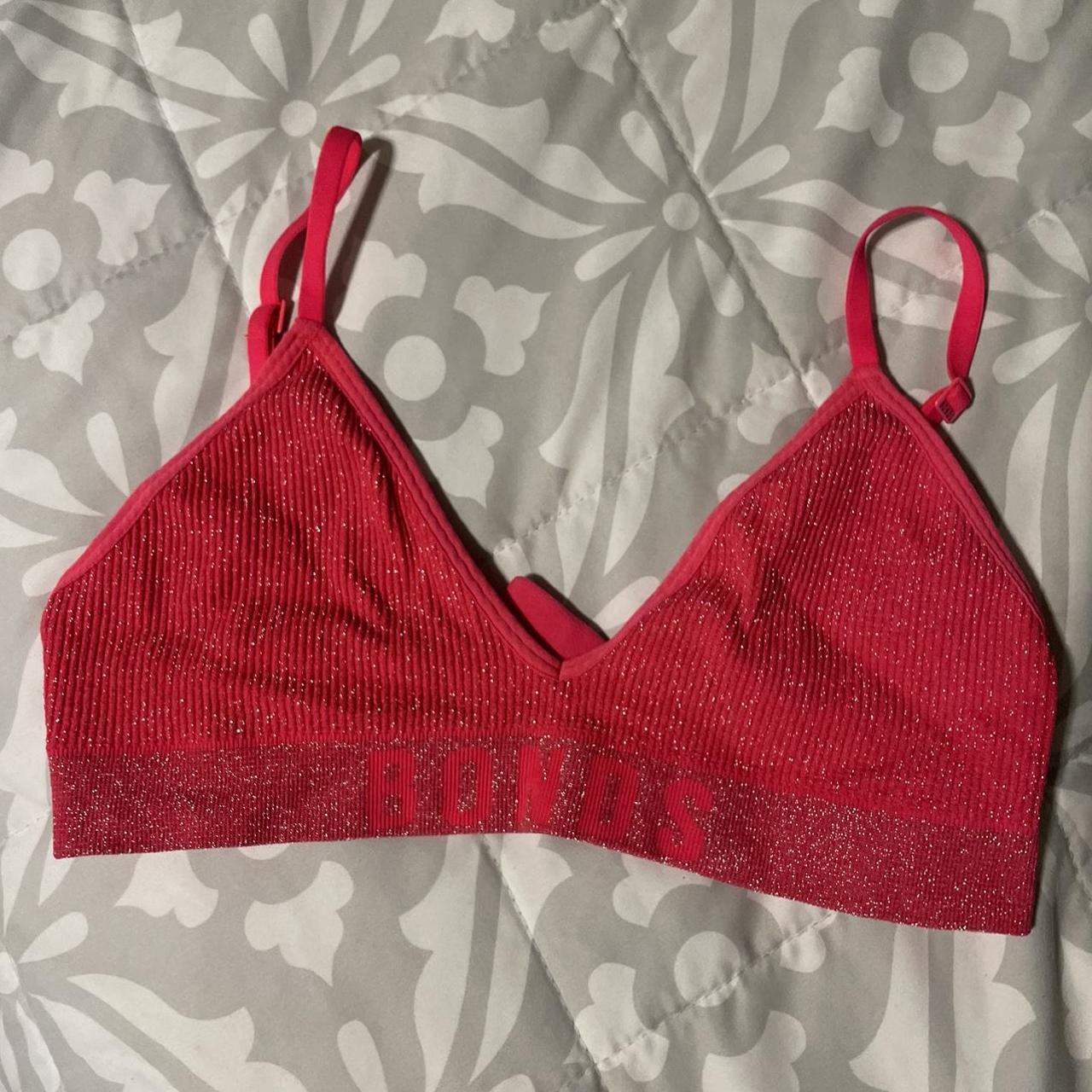 bonds sparky pink bralette. fits like a small - Depop