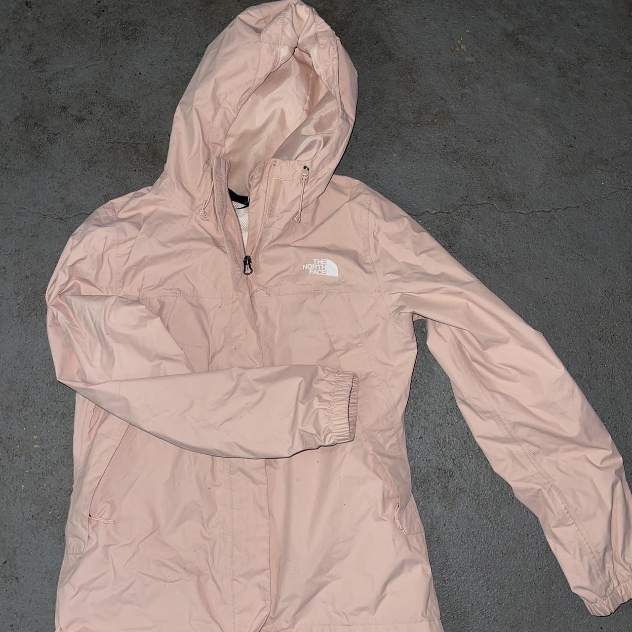 The North Face pink jacket size XS in good condition - Depop