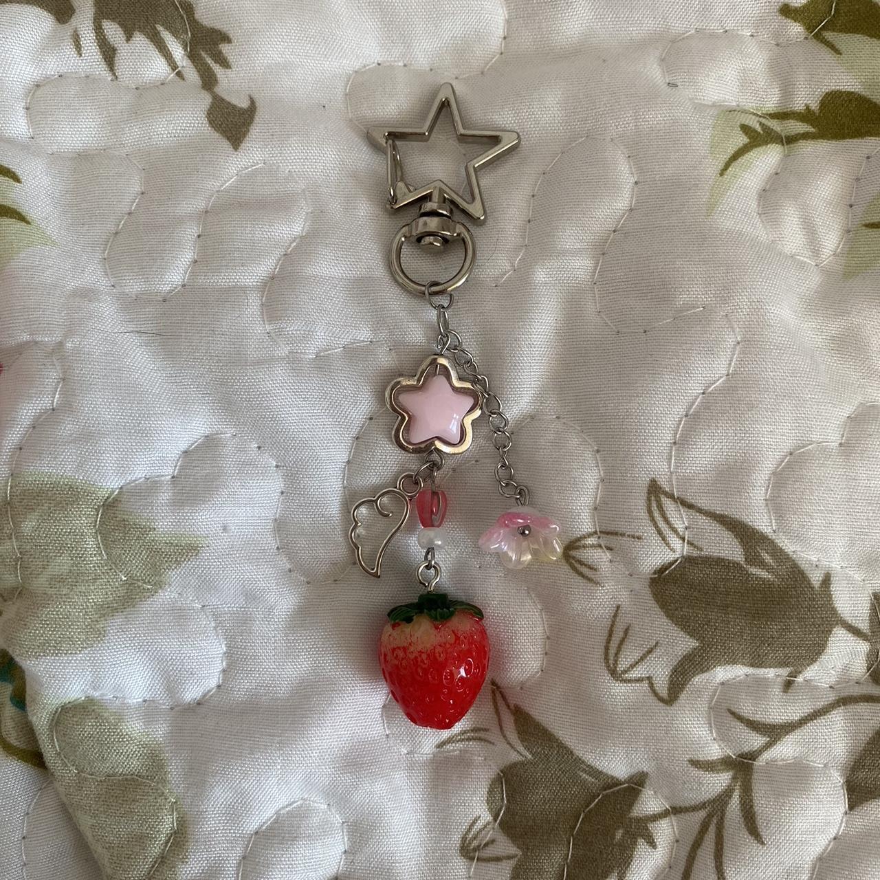 kawaii coquette gyaru hand-made custom keychain /... - Depop