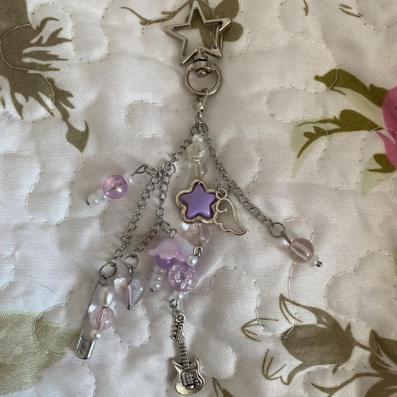 kawaii coquette gyaru hand-made custom keychain /... - Depop