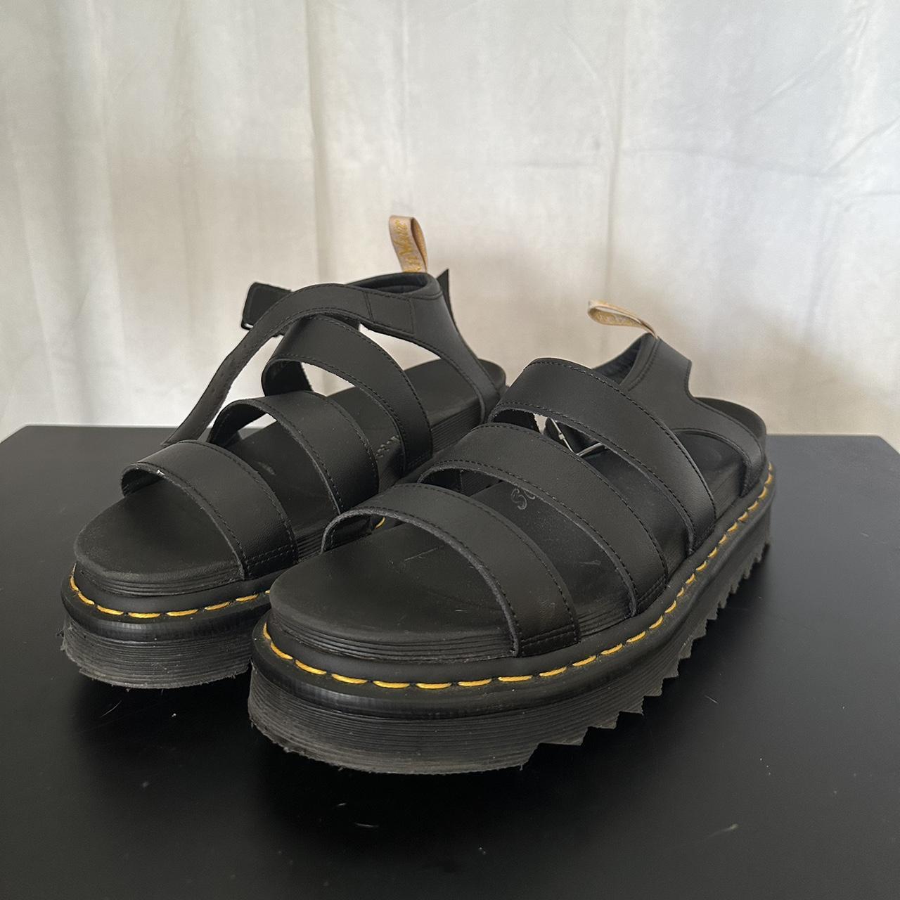 Doc Martin sandals, only a little bit of noticeable... - Depop