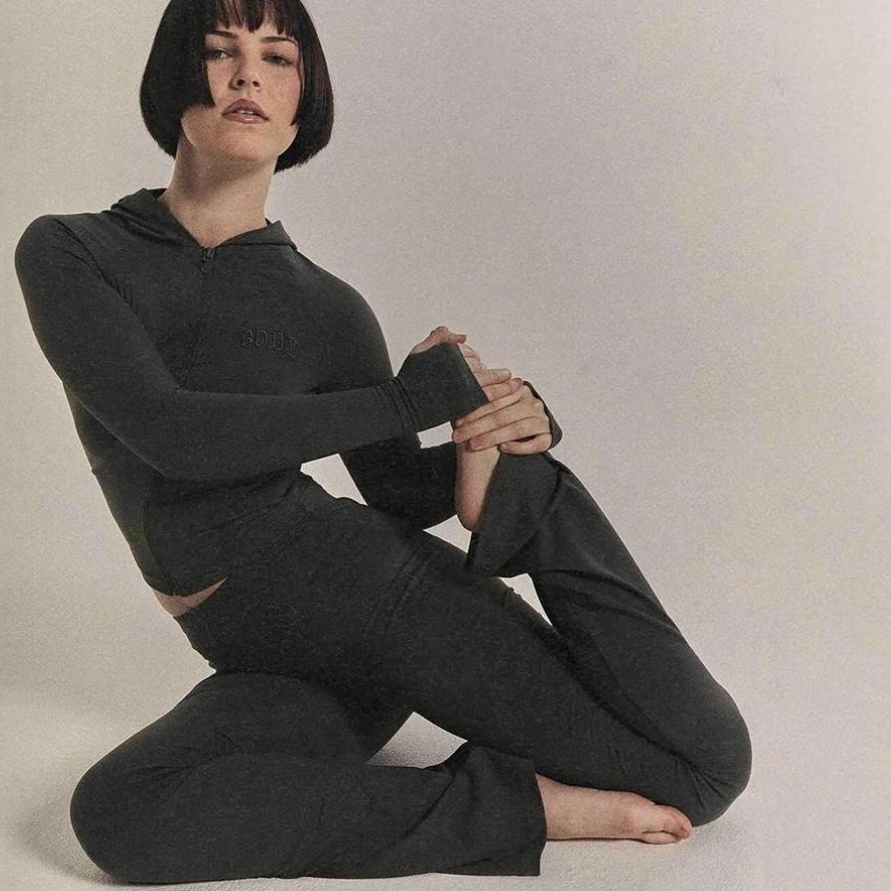 Body by raven tracy light charcoal flares Brand new... - Depop